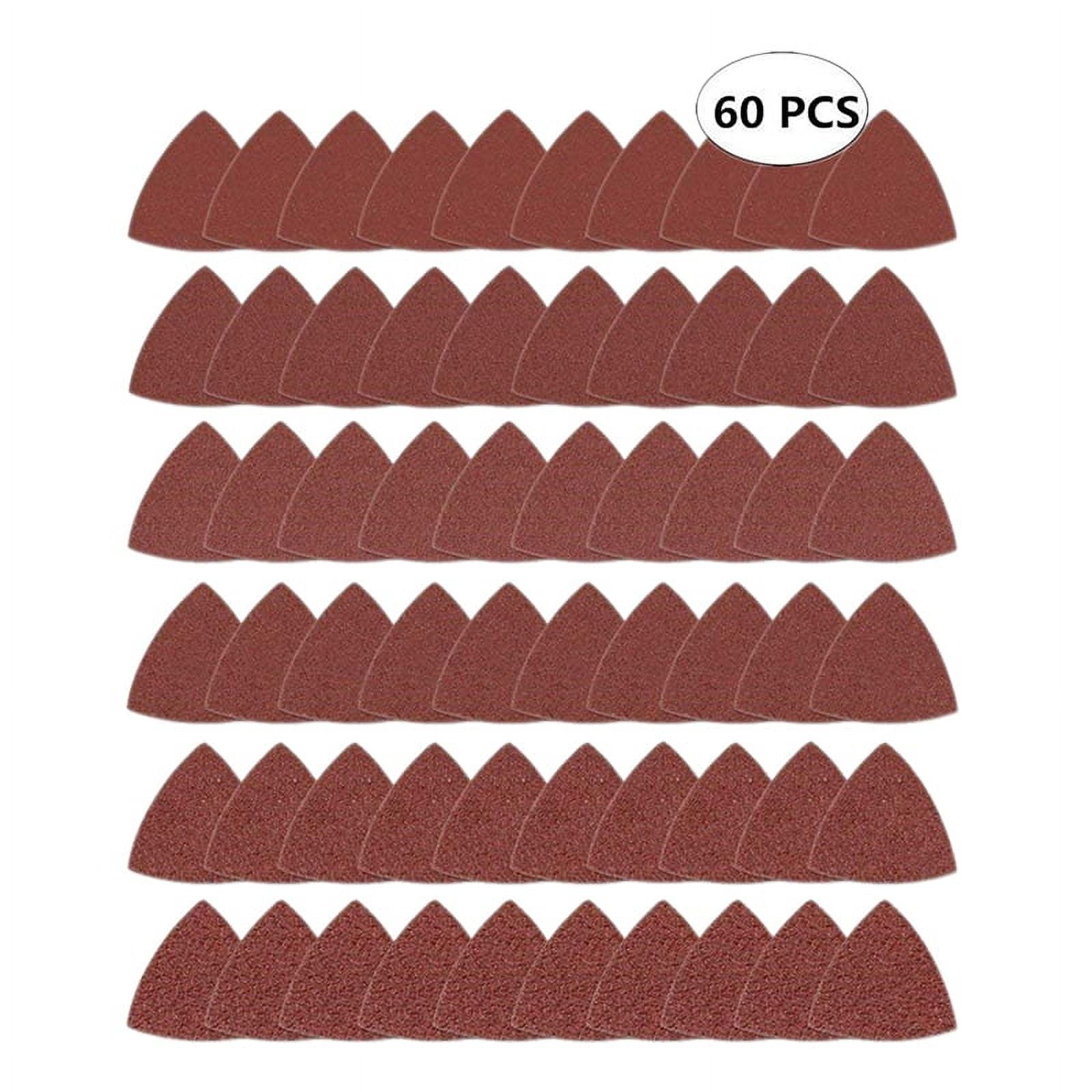 LOOMUCI Triangular 40 60 80 100 120 240 Grits Hook and Loop Sandpaper ...