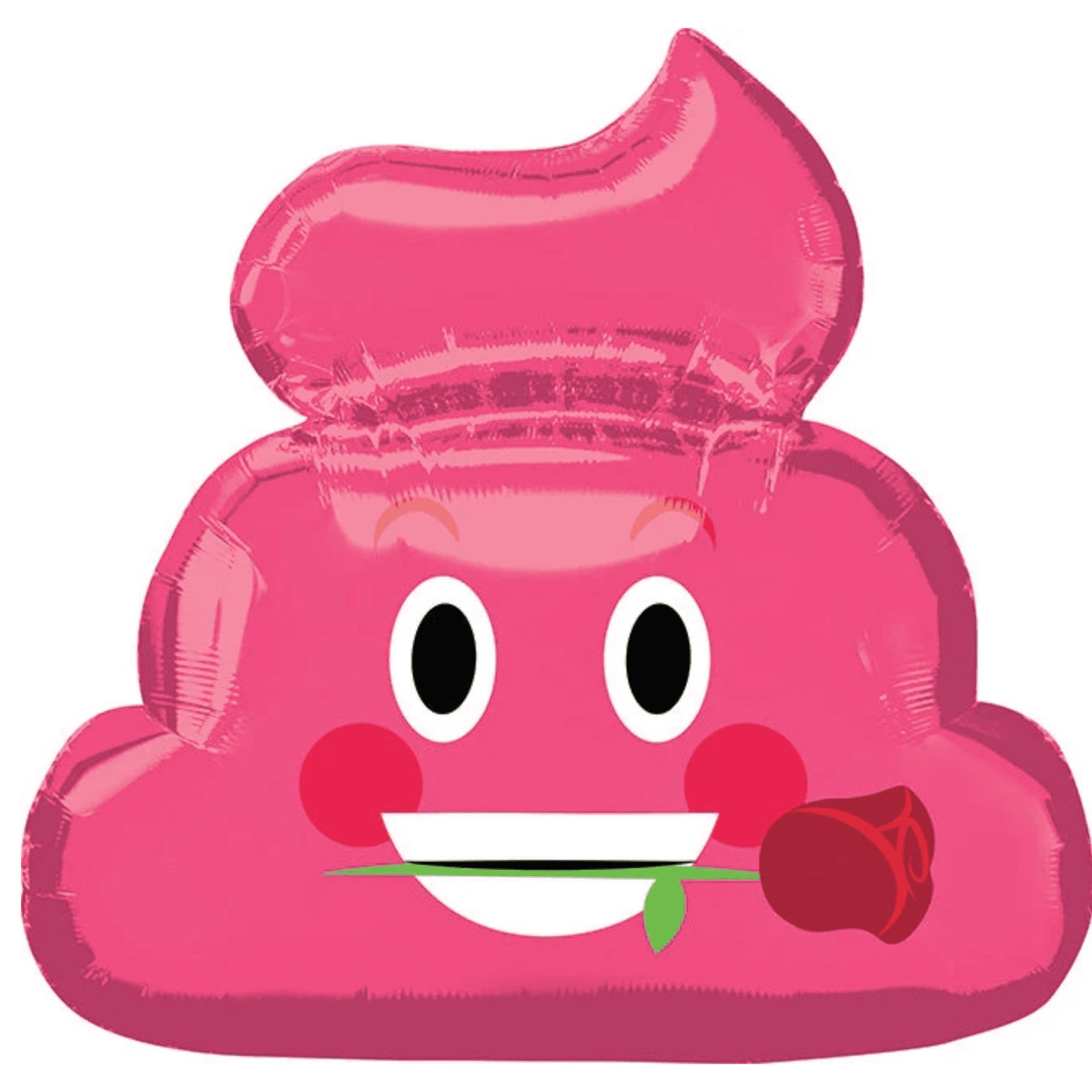LOONBALLOON Emoji Balloons, 25″ EMOJI Pink Poop Balloon - Walmart.com