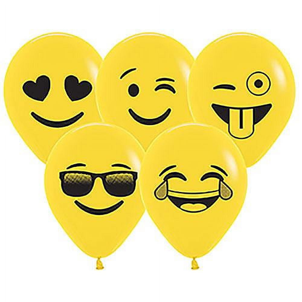 LOONBALLOON Face - Eyes Balloons, 5″ EMOJI ASSORTMENT - Walmart.com
