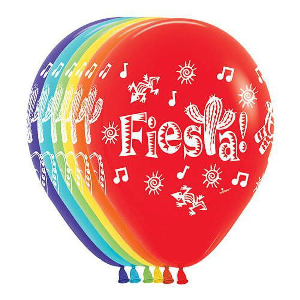 LOONBALLOON Fiesta Balloons, 11″ IT'S A FIESTA - Walmart.com