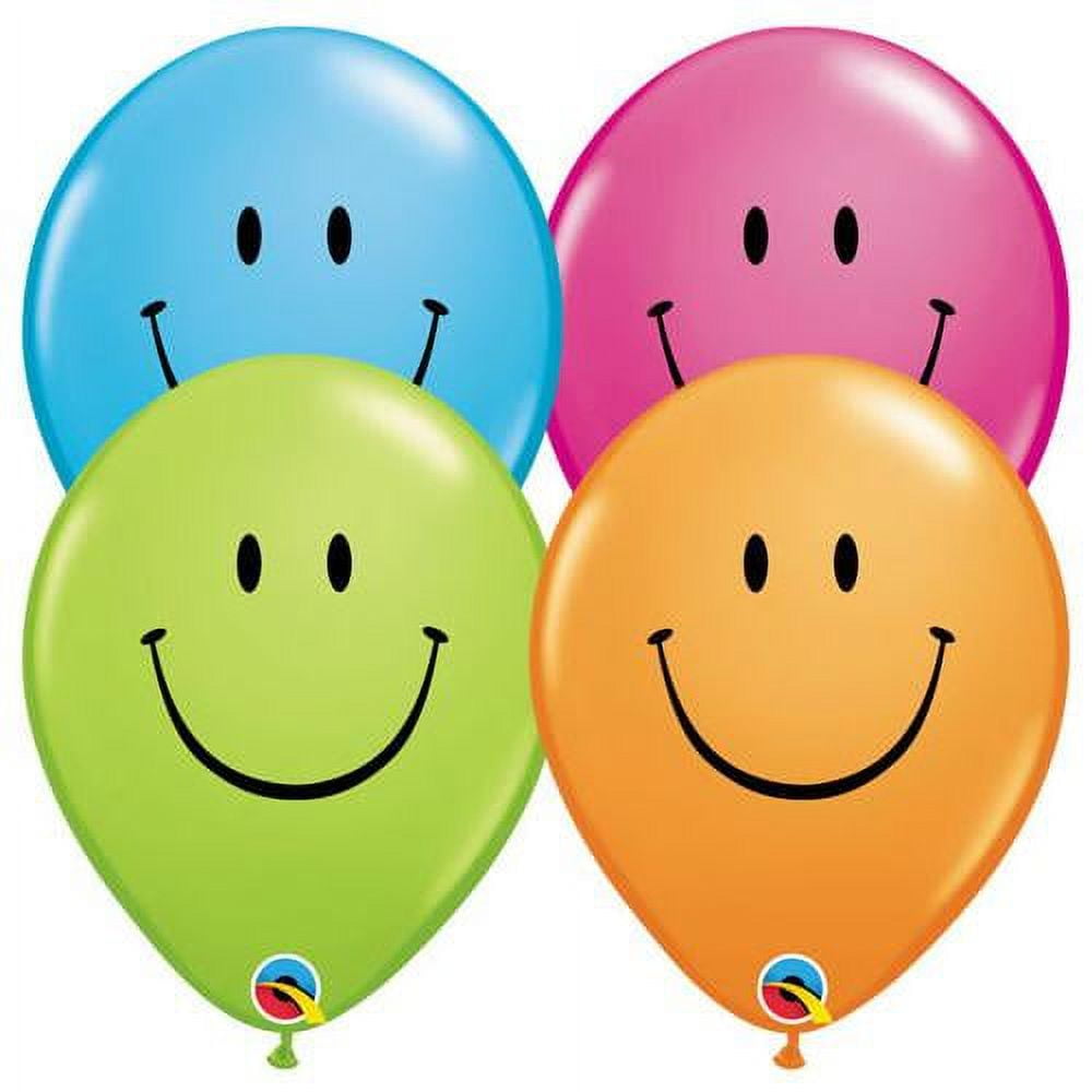 LOONBALLOON Smile Balloons, 11″ SMILE FACE - SPECIAL ASSORTMENT ...