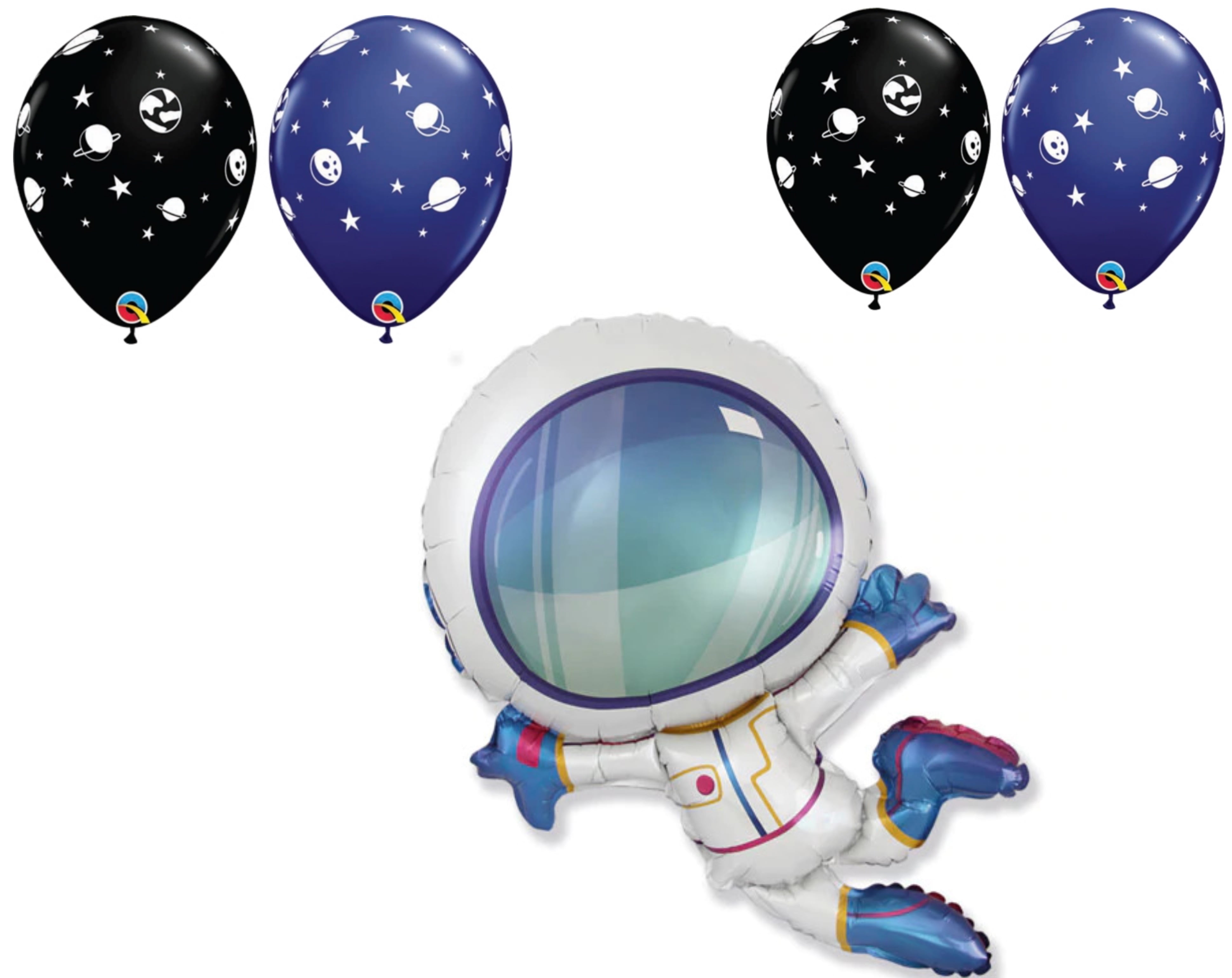 LOONBALLOON Space, Alien, Rocket Theme Balloon Set, 38 inch SPACE ...