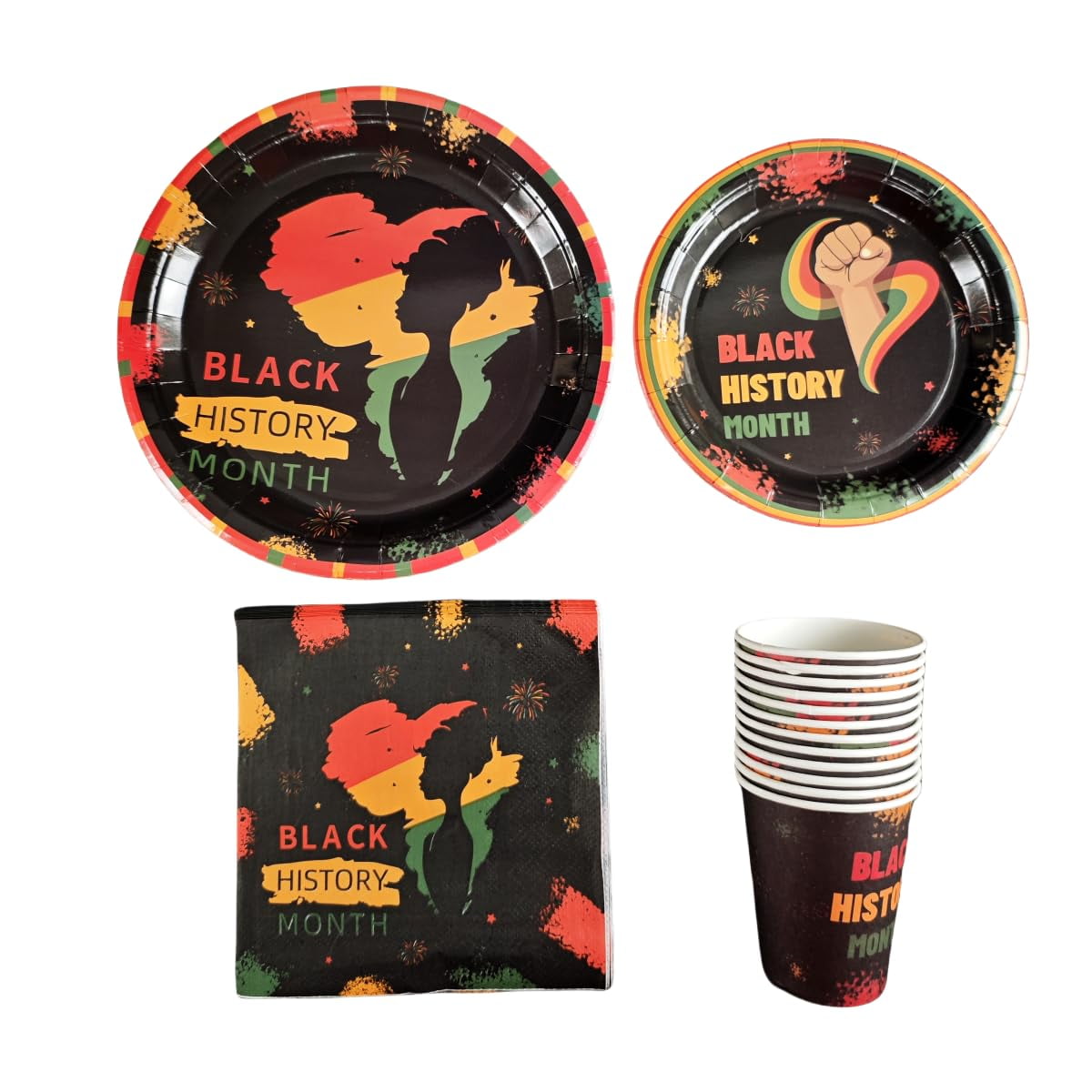 LOONELO Black History Month SSF20 Tableware Set Decorations, African ...