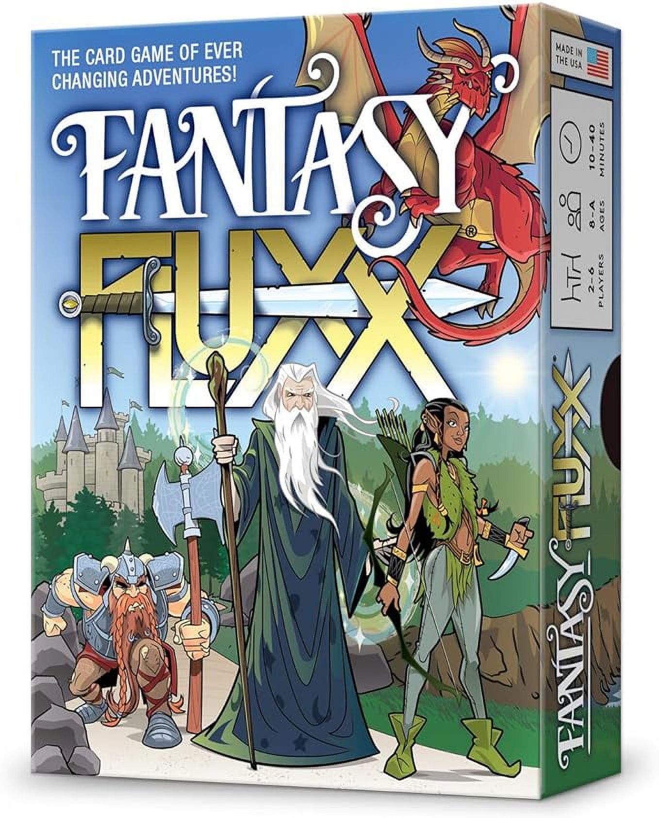 LOONEY LABS Fantasy Fluxx Card Game - Fun Family Card Games Wizard Cards Game Kids Card Games ...