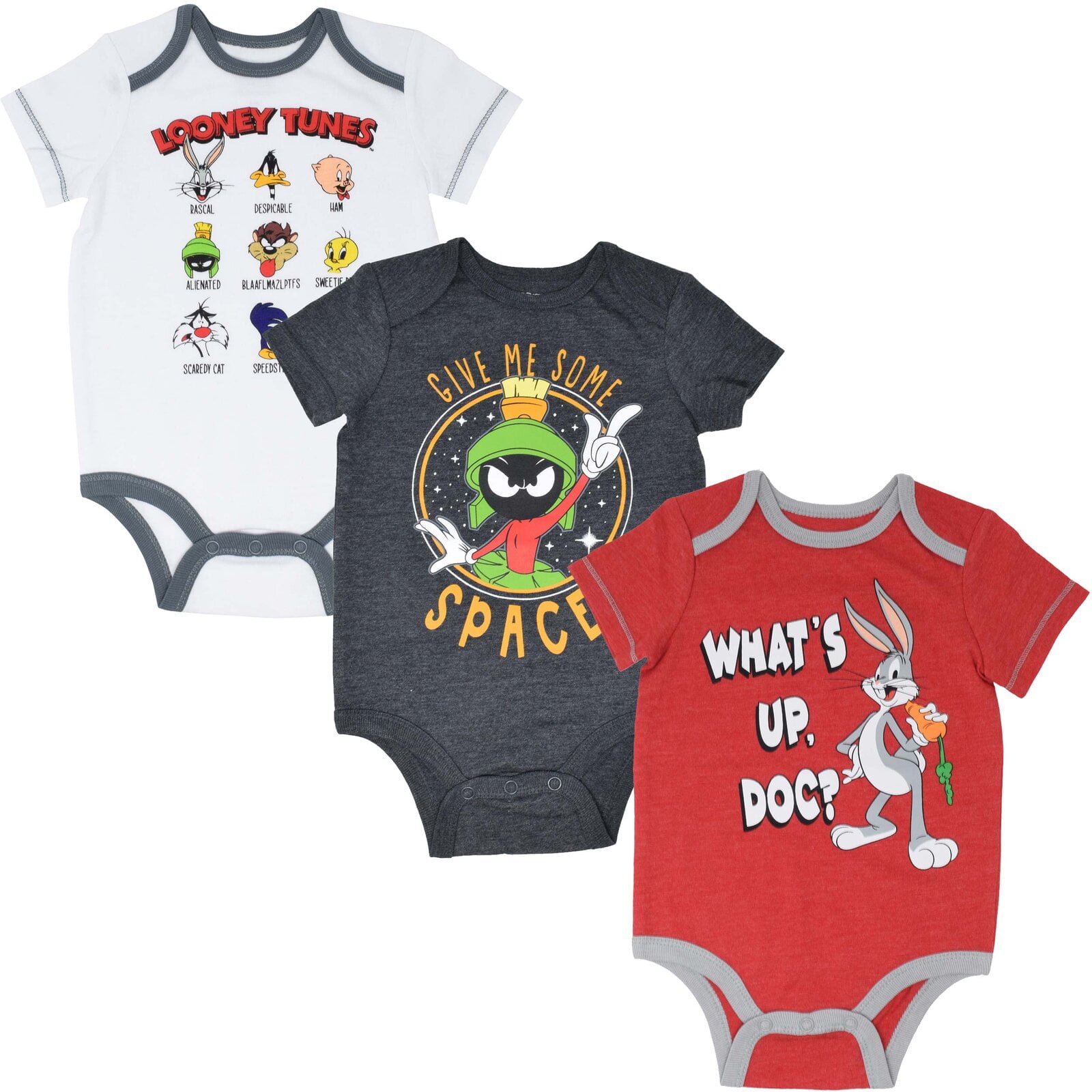 LOONEY TUNES Tweety Bird Marvin the Martian Daffy Duck Newborn Baby ...