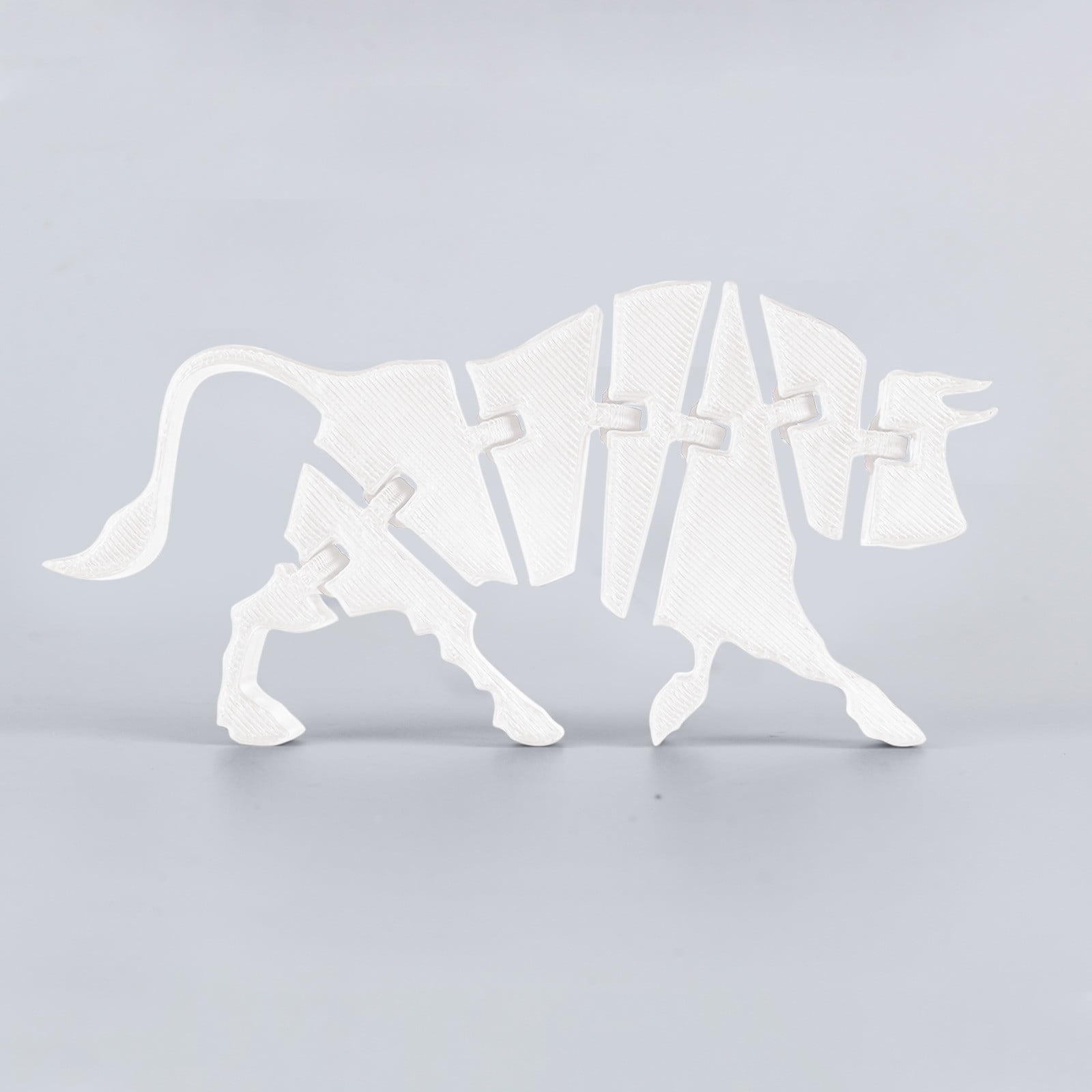 LOONLAI 3D Printed Cattle, 5in Cattle Inside Fidget Toys for Adults, 3D ...