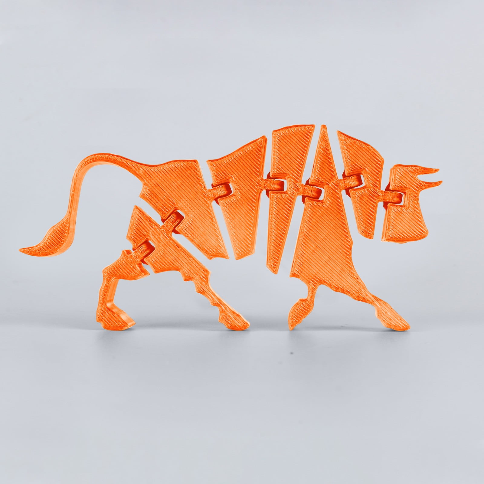 LOONLAI 3D Printed Cattle, 5in Cattle Inside Fidget Toys for Adults, 3D ...