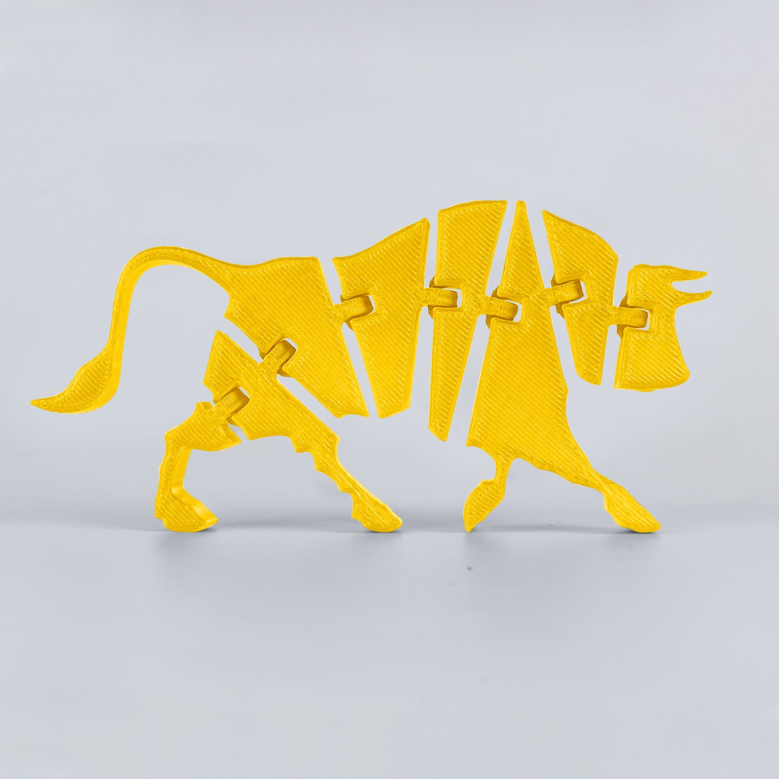 LOONLAI 3D Printed Cattle, 5in Cattle Inside Fidget Toys for Adults, 3D ...