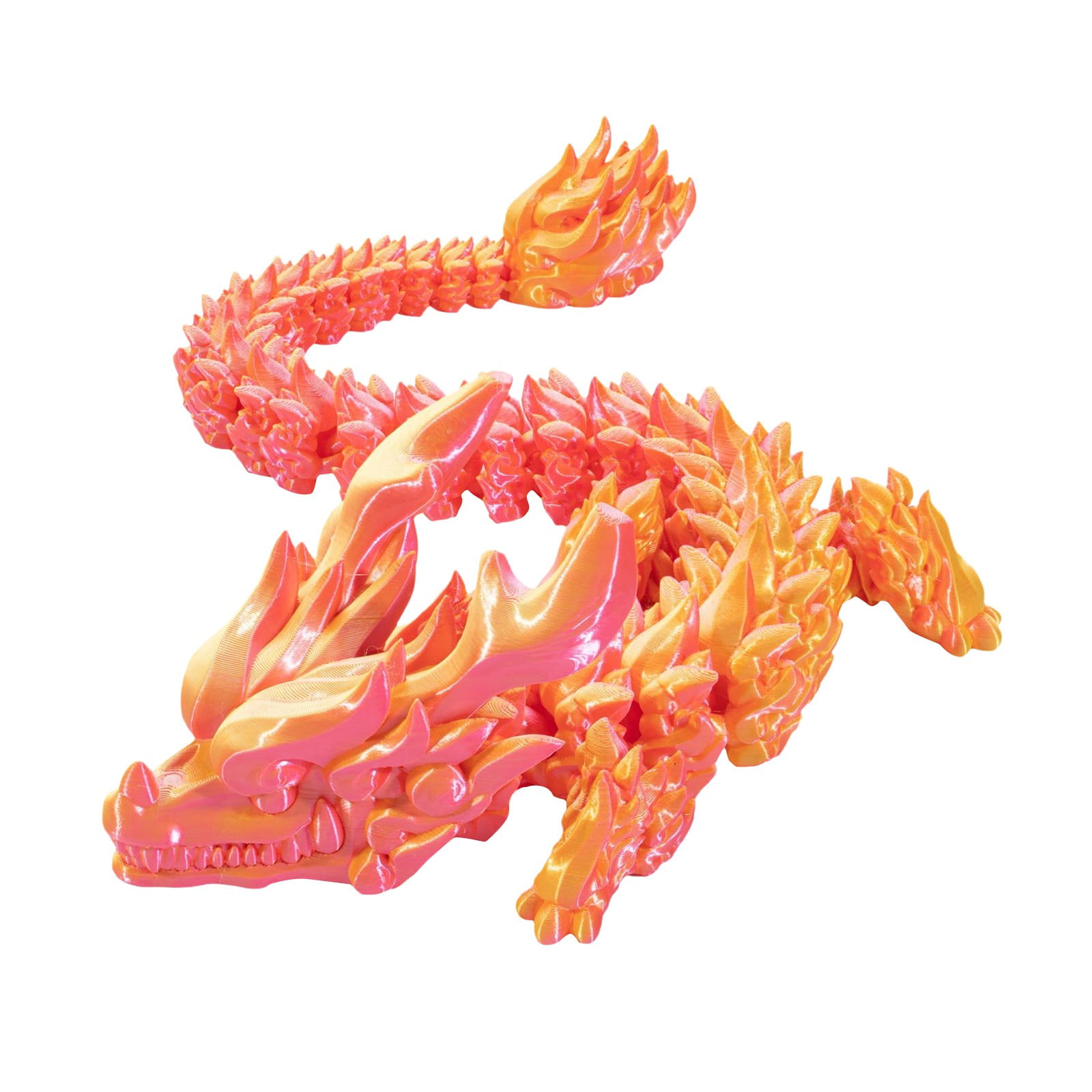 LOONLAI 3D Printed Dragon, Dragon Fidget Toy Flexible Articulated ...