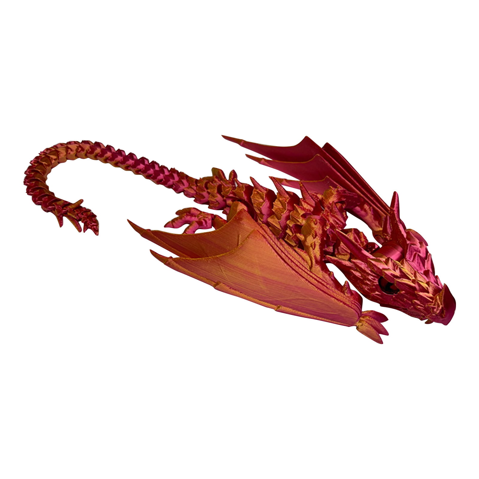 LOONLAI 3D Printed Dragon with Wings,Articulated Winged Fidget Toy ...