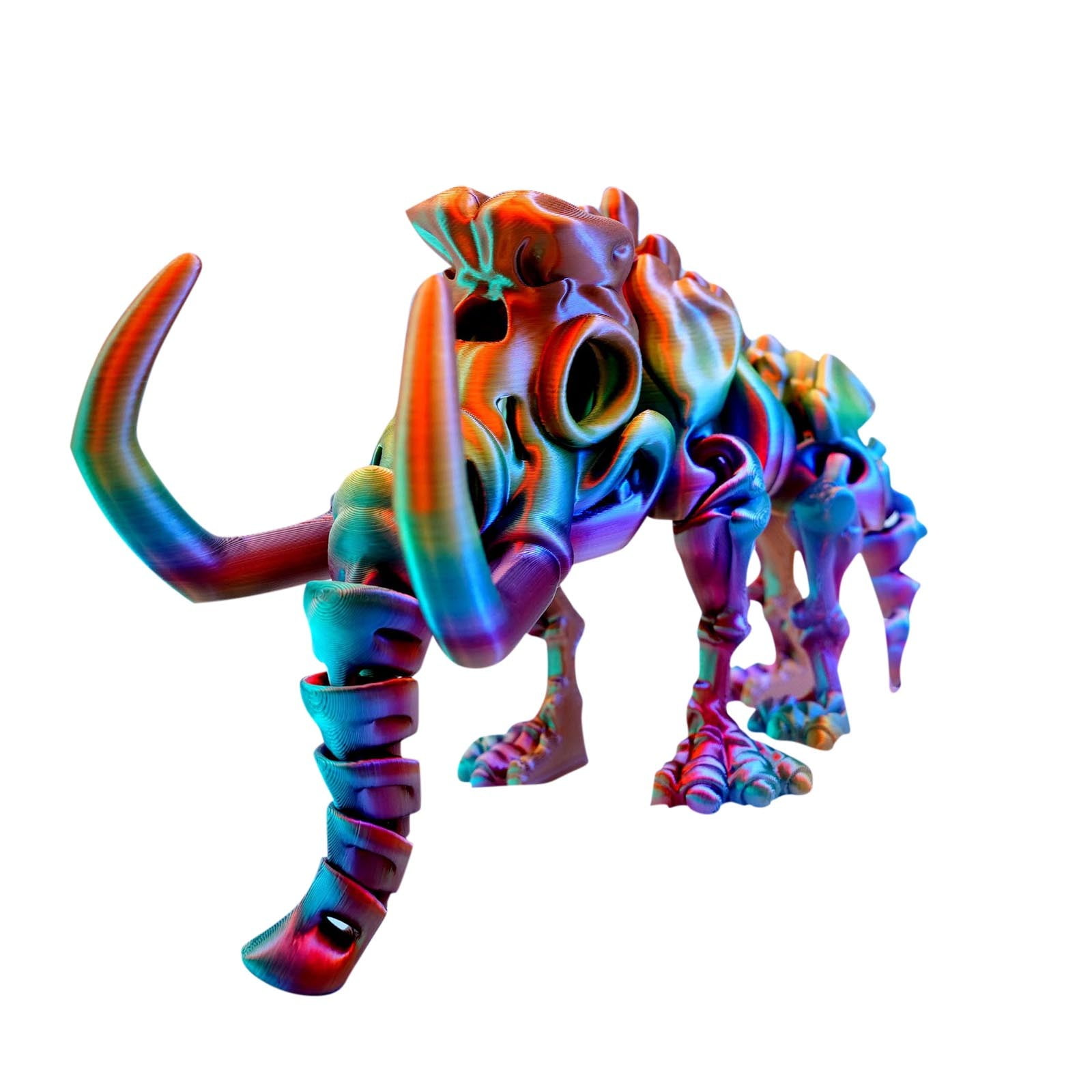 LOONLAI 3D Printed Elephant Model,Articulated Models,Flexible Joint ...