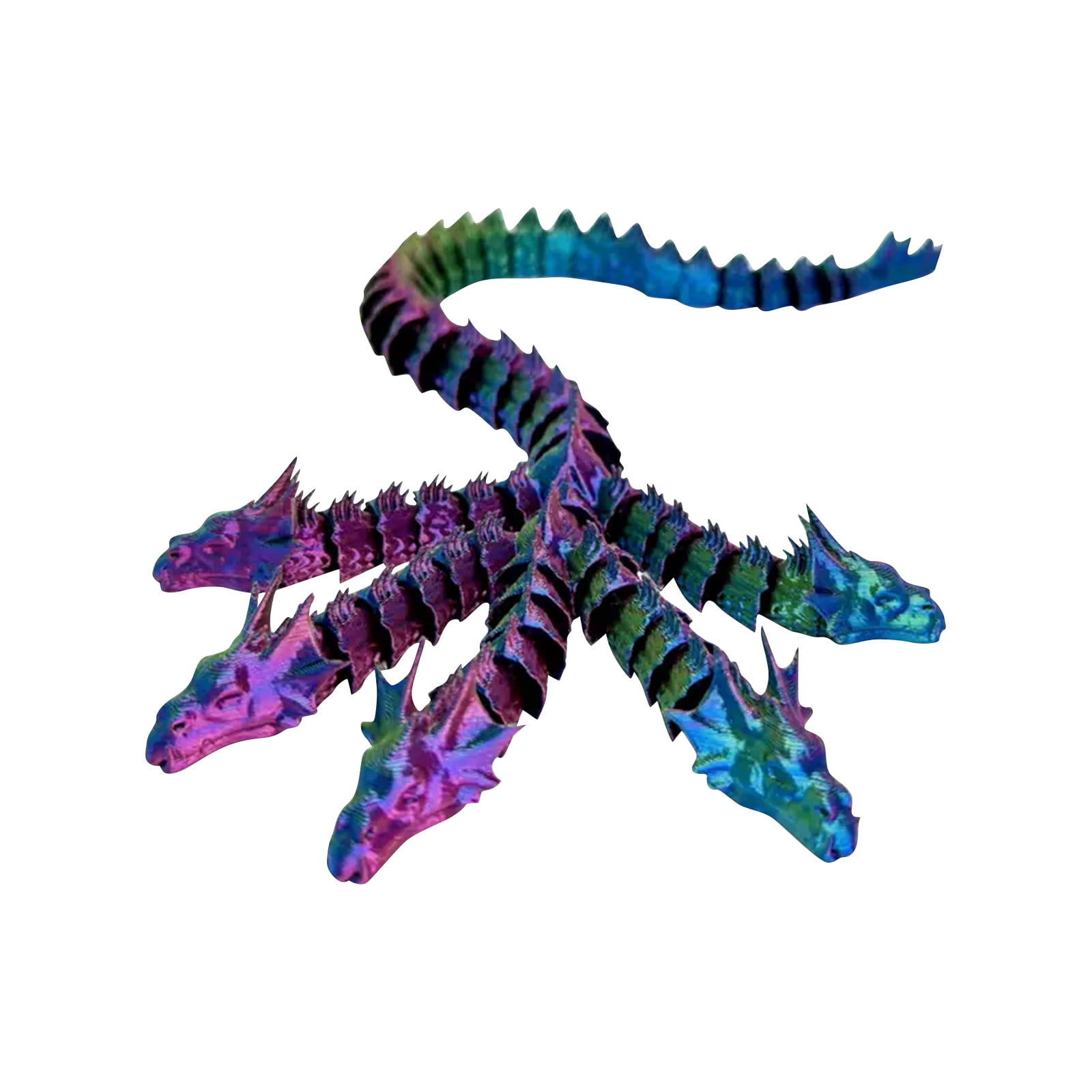 LOONLAI 3D Printed Five -Headed Snake Model, Cool Hinge Five -Headed ...