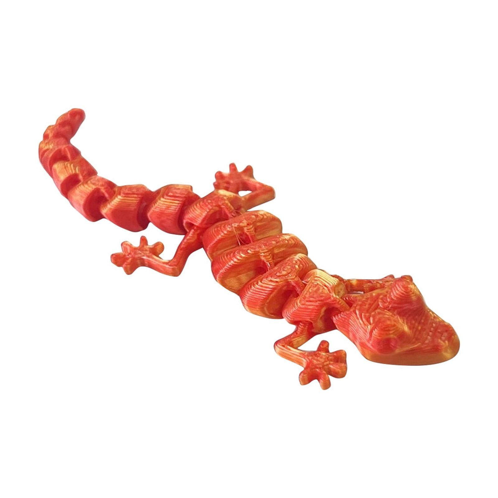 LOONLAI 3D Printed House Lizard Ornament,Articulated Wall Gecko ...