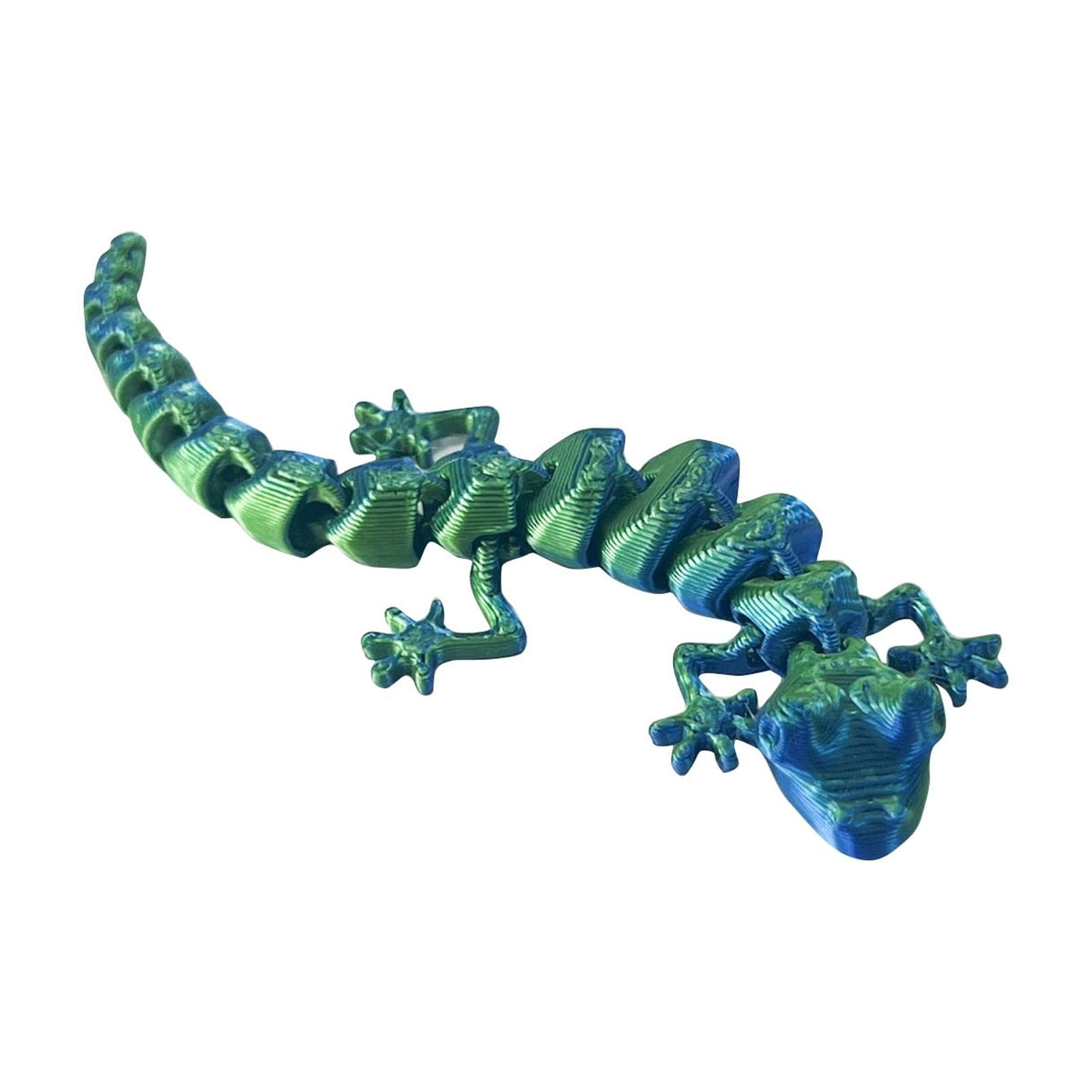 LOONLAI 3D Printed House Lizard Ornament,Articulated Wall Gecko ...