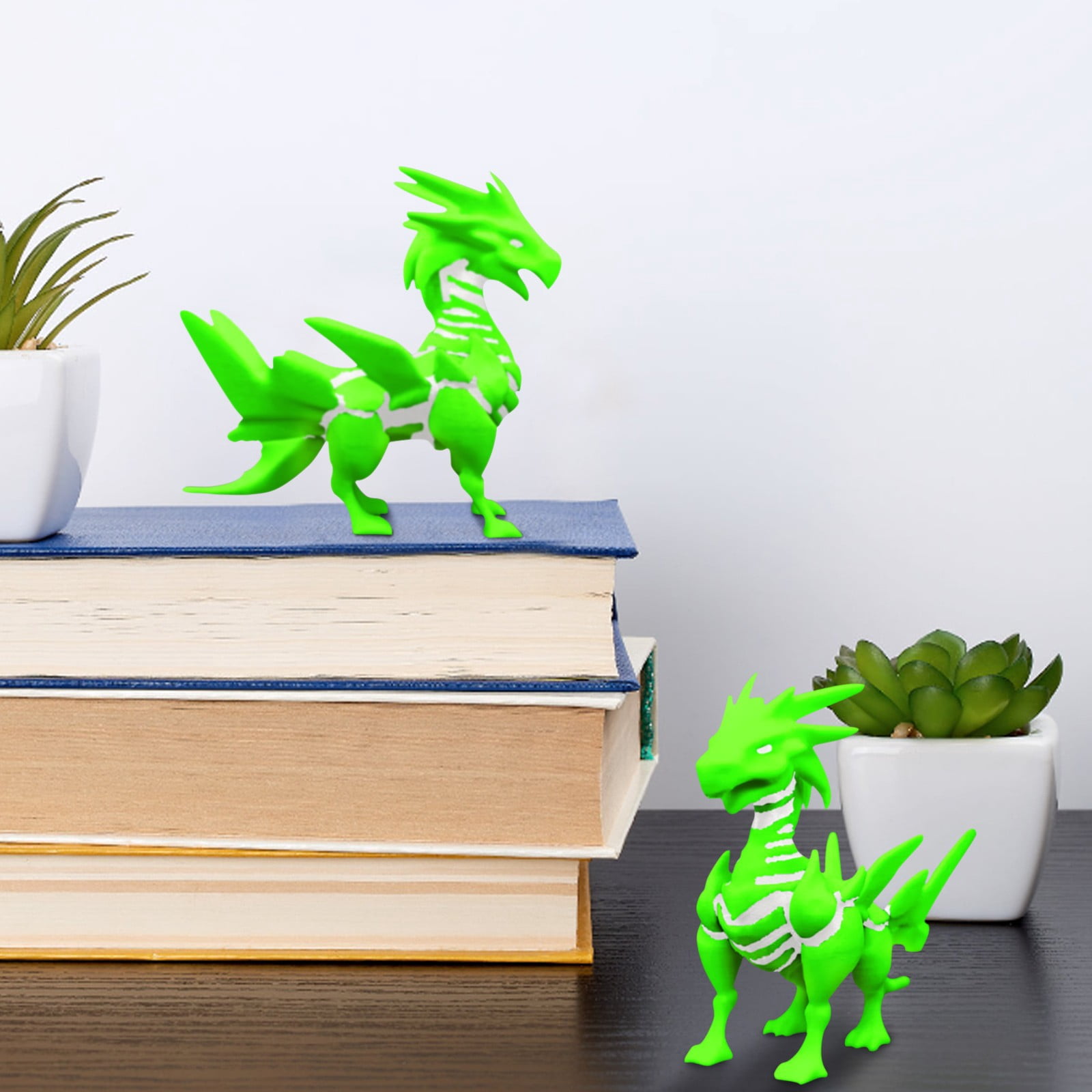 LOONLAI 3D Printed Movable Joint Evil Dragon Model Toy for Display ...