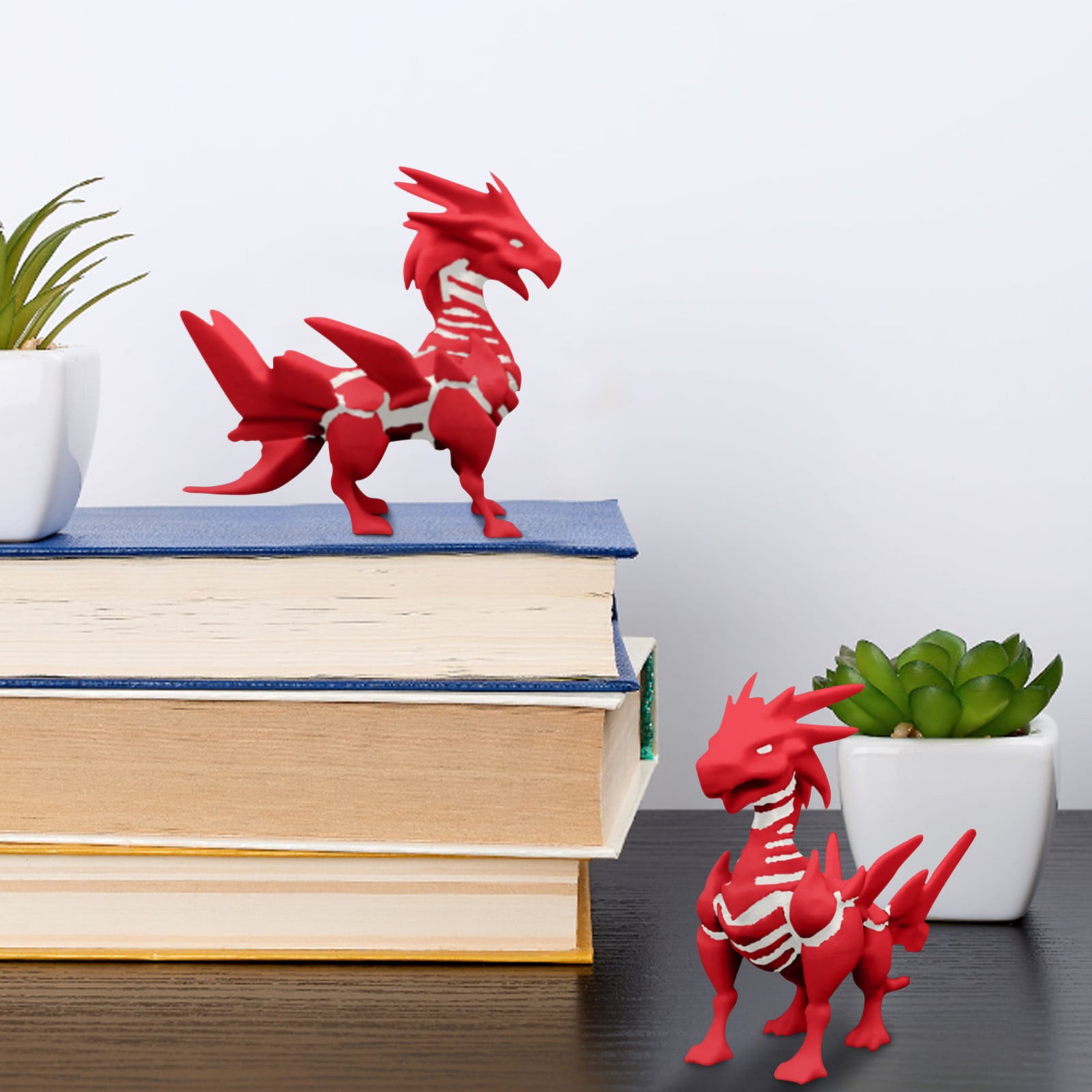 LOONLAI 3D Printed Movable Joint Evil Dragon Model Toy for Display ...