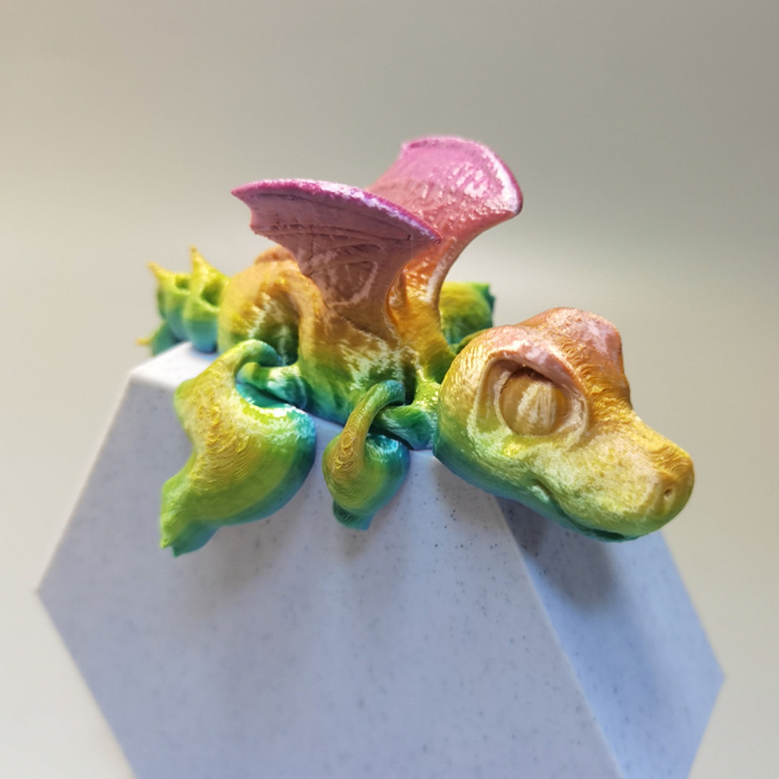 LOONLAI 3D Printed Movable Toy,3D Printed Dragon Fidget Toy Home Office ...