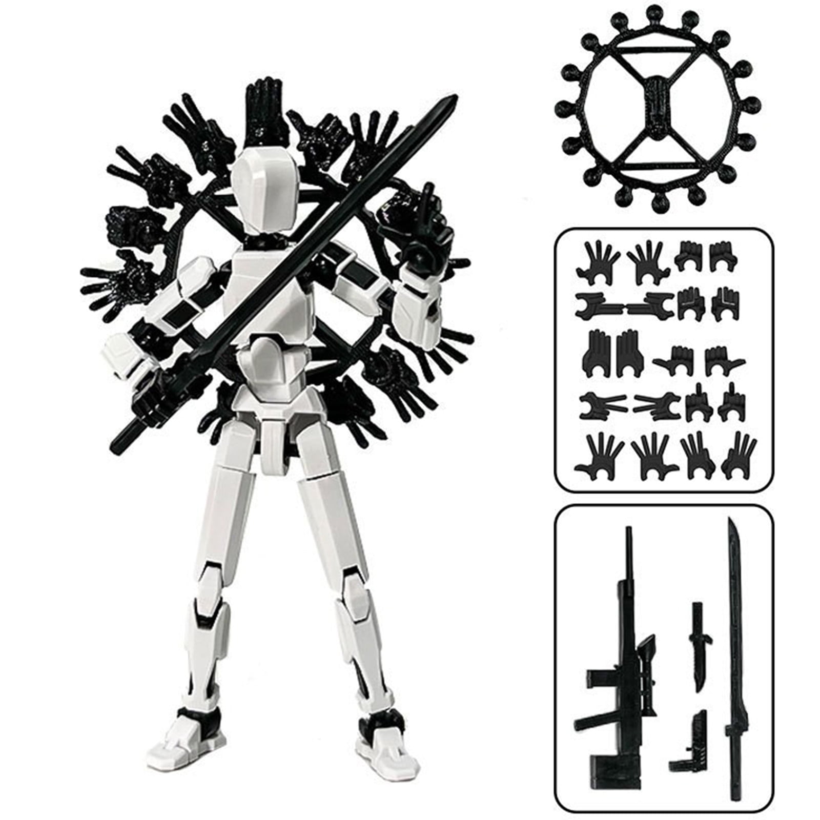 LOONLAI Mobile Doll Set, 3D Printed Titan Robot Mobile Doll, Posable ...