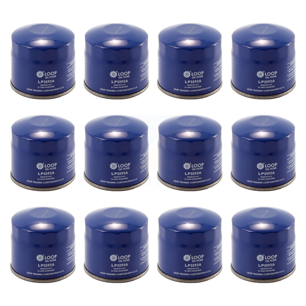LOOP Engine Oil Filter (12 Pack) for Car Honda Subaru Accord Civic ...