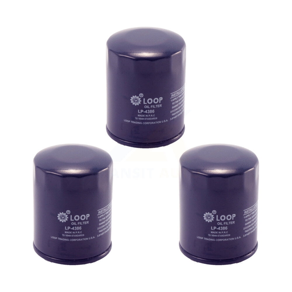 LOOP Engine Oil Filter (3 Pack) for Car Toyota Corolla Camry Matrix ...