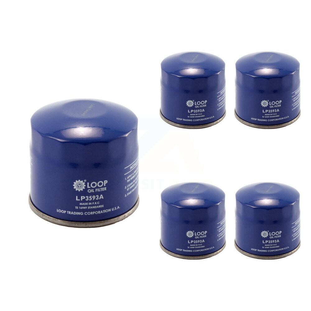 LOOP Engine Oil Filter (5 Pack) for Car Honda Accord Subaru Civic ...