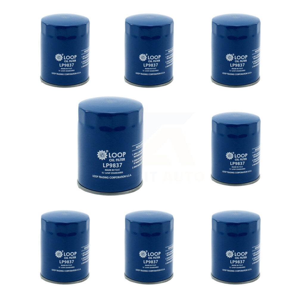 LOOP Engine Oil Filter (8 Pack) for Car Chevrolet Impala Pontiac Malibu ...