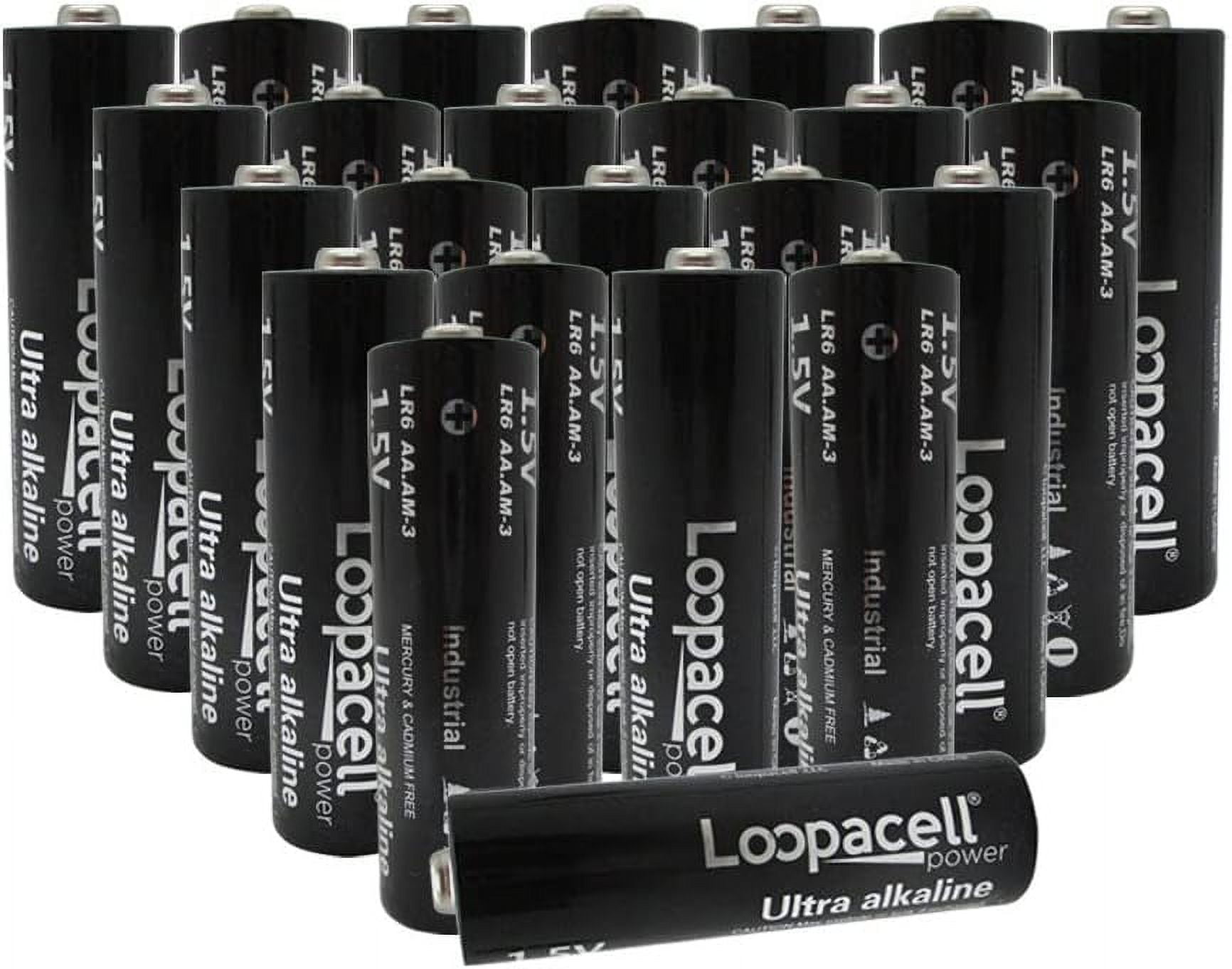 LOOPACELL AA Alkaline Industrial Batteries (Pack of 24) 1.5V - Walmart.com
