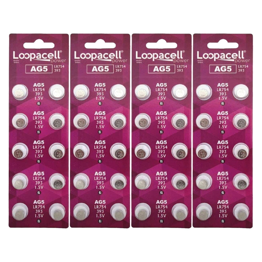 LOOPACELL AG5 393 LR754 Alkaline Button Cell Batteries x 40 - Walmart.com