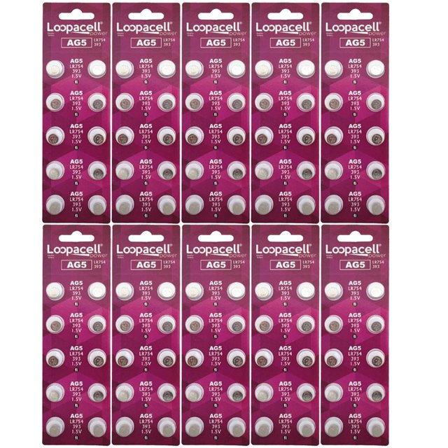 LOOPACELL AG5 LR754 393 309 193 LR48 D309 D393 Alkaline Button Cell ...