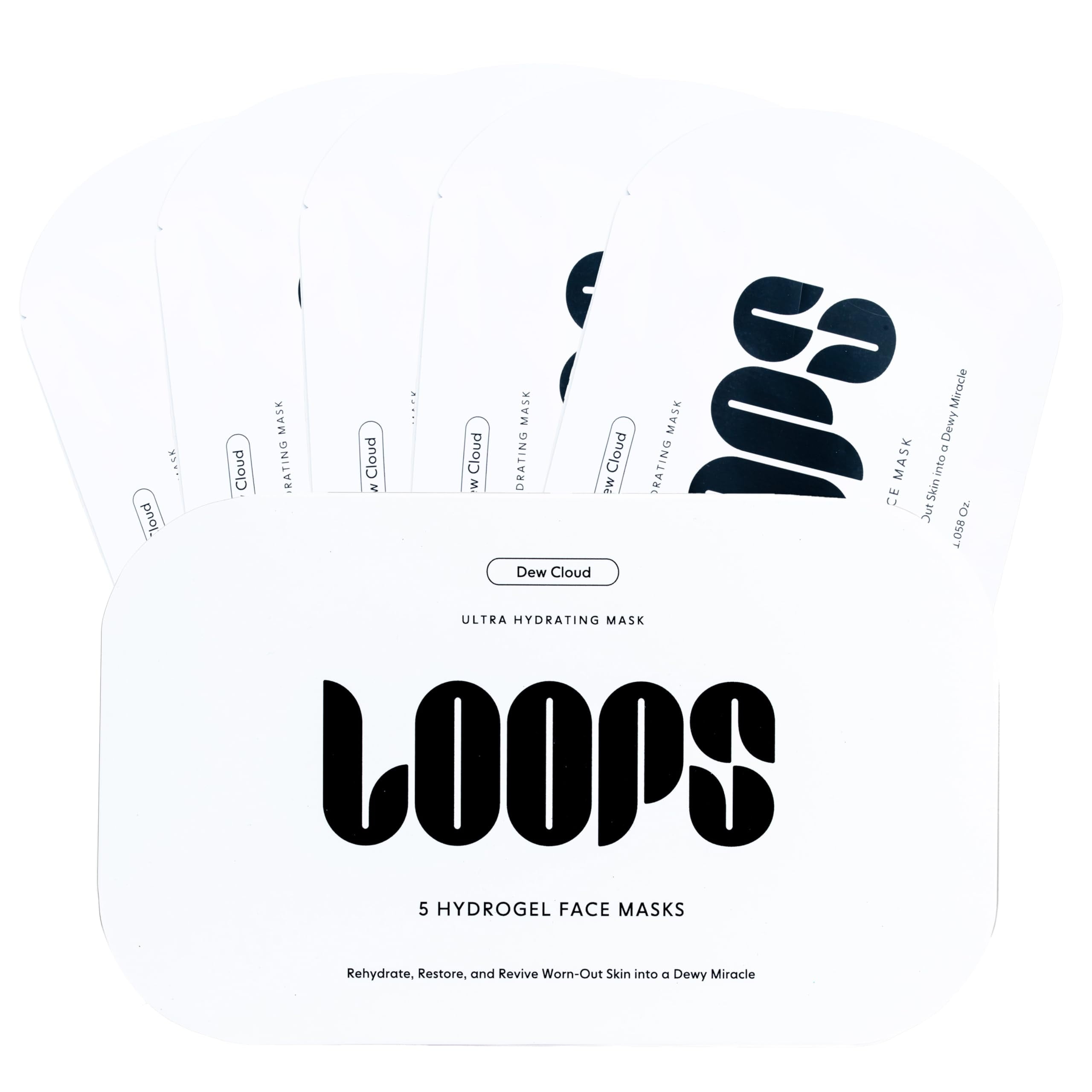 LOOPS Dew Cloud Ultra Hydrating Hydrogel Korean Face Mask for Every ...