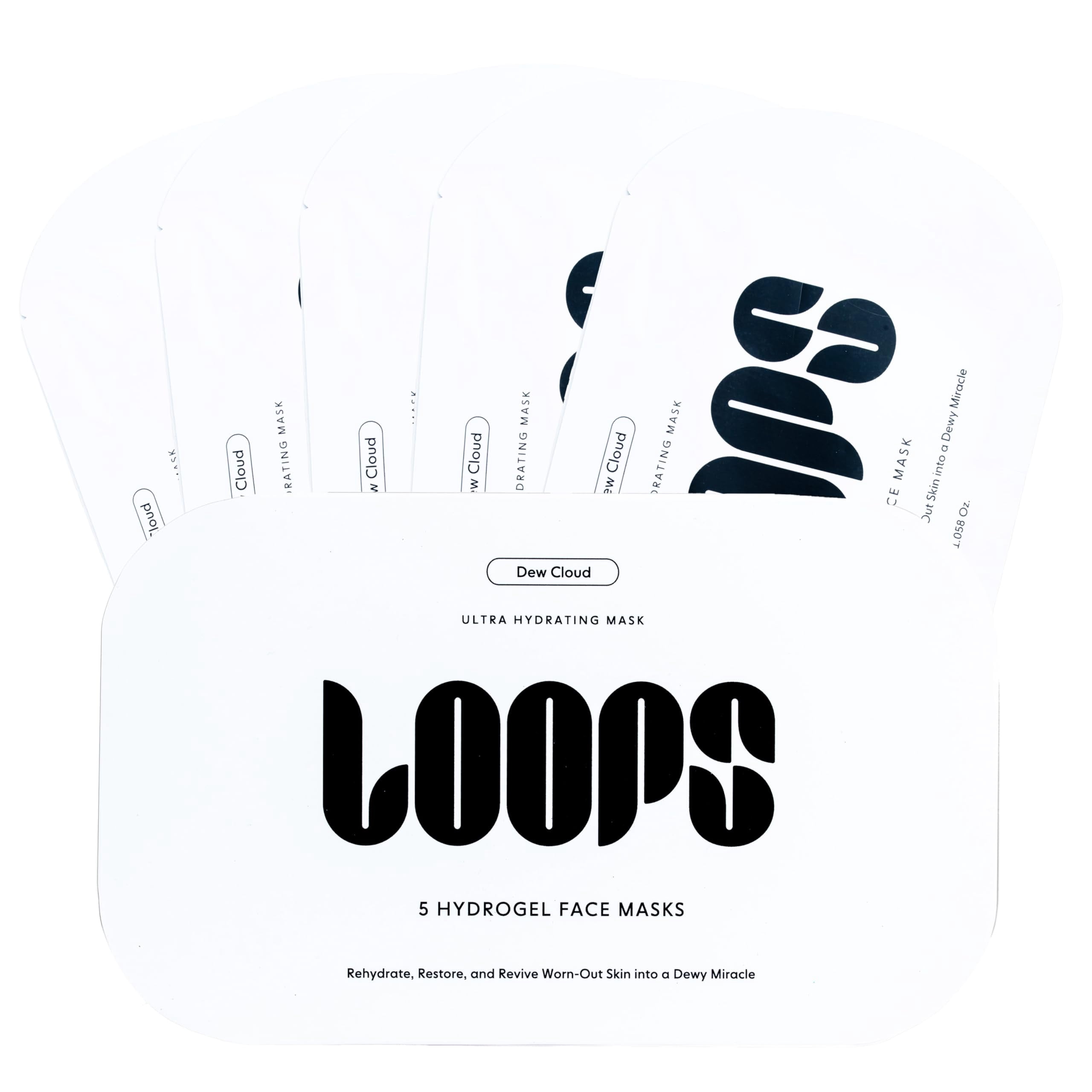 LOOPS Dew Cloud Ultra SAF21 Hydrating Hydrogel Korean Face Mask for ...