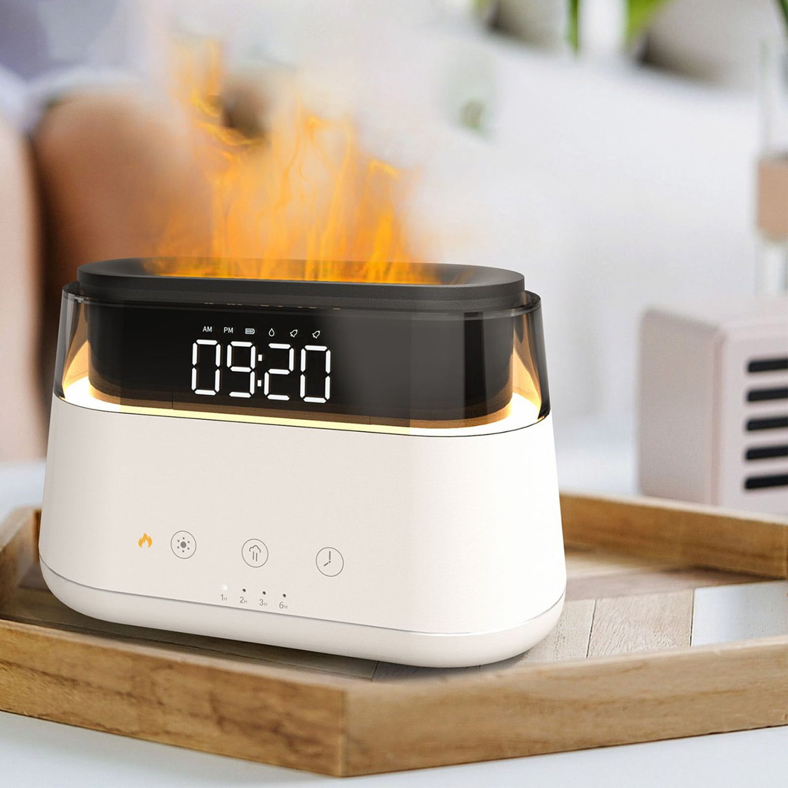TUOBARR Essential Oil Diffusers - Diffuser With Digital Alarm Clocks ...