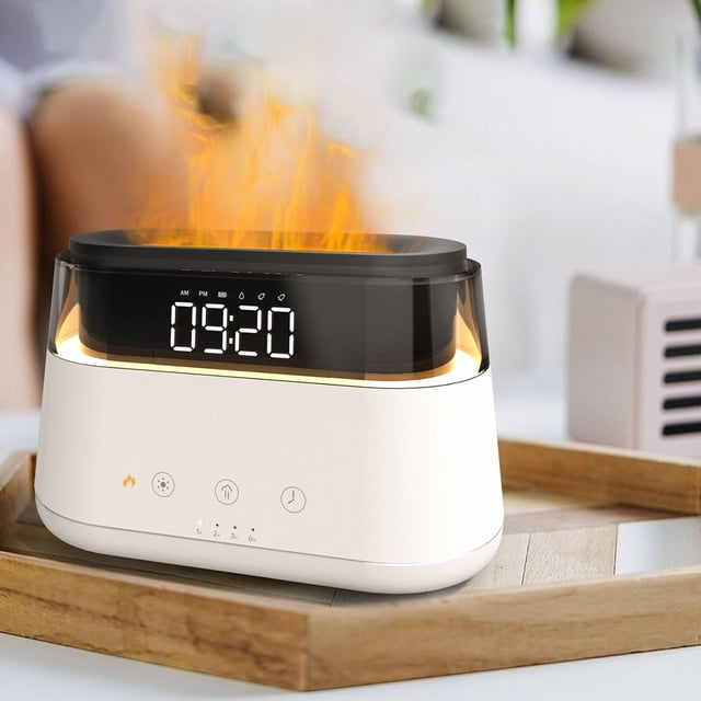 TUOBARR Essential Oil Diffusers - Diffuser With Digital Alarm Clocks ...