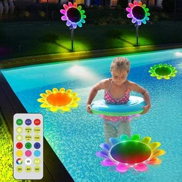 Visland Solar Floating Light -Floating Lotus Light Pool Floating Light ...