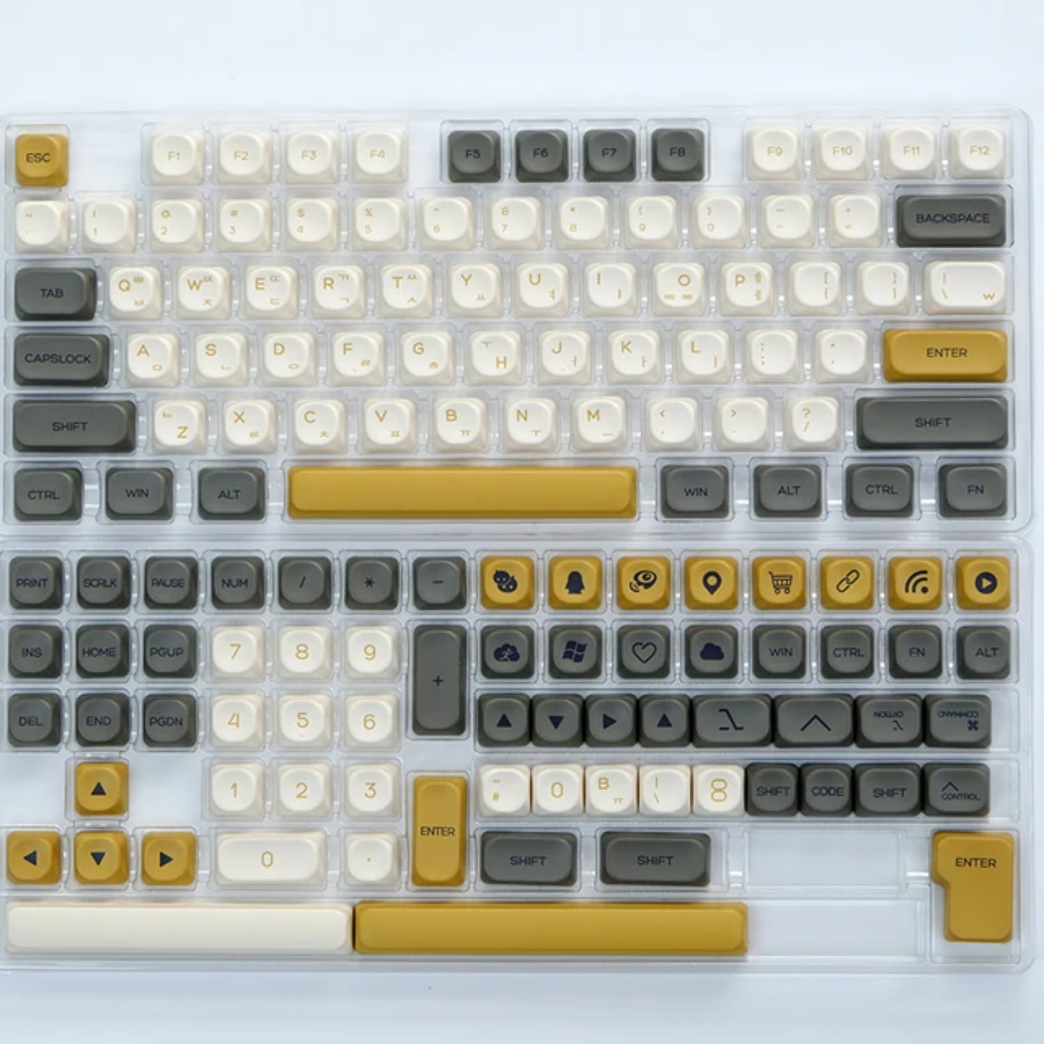 LOPNGLG 138 Keys Japanese Russian Korean KOA Profile PBT Keycap Style ...