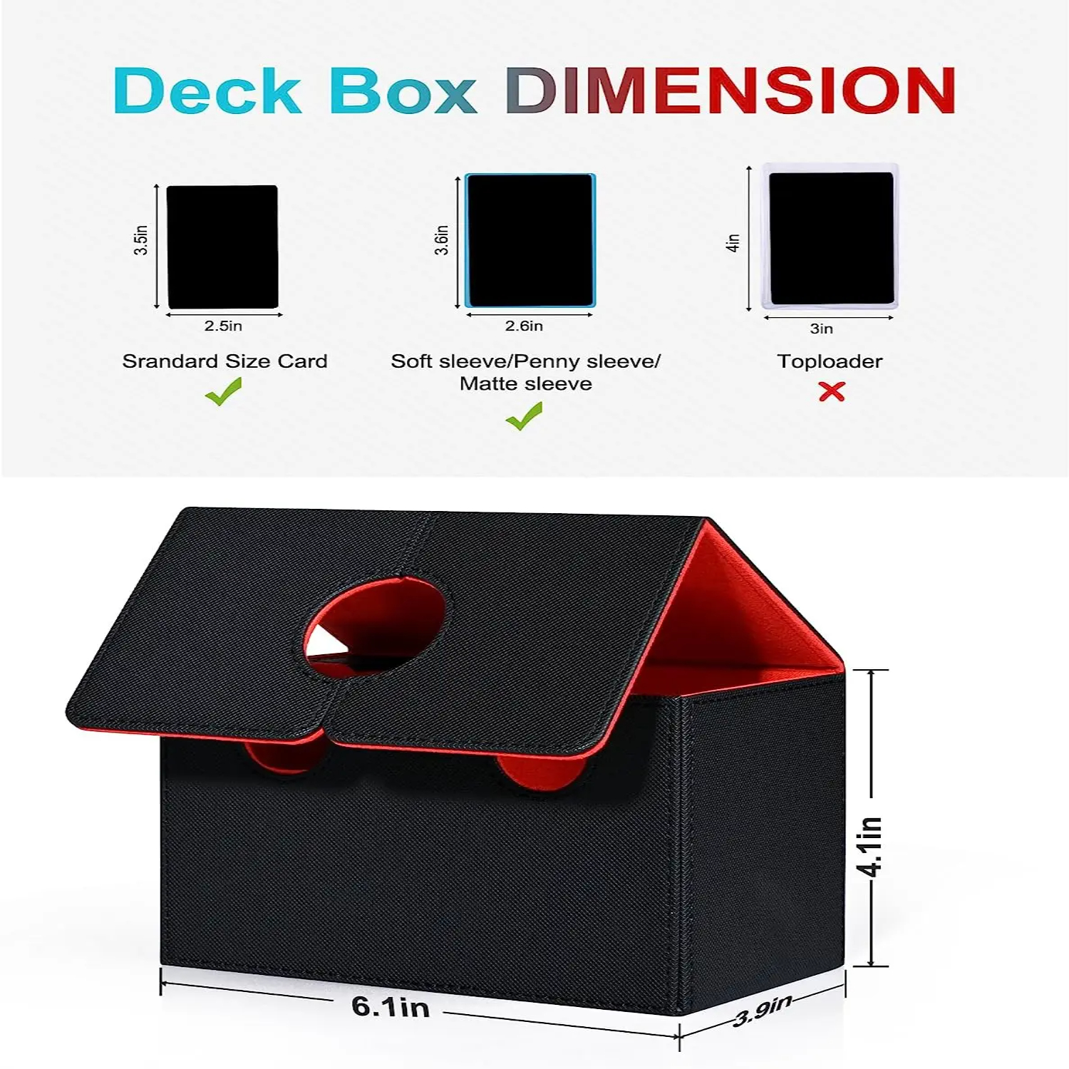 LOPNGLG Carrying Organizer Case for MTG Board Games - Premium PU Card ...