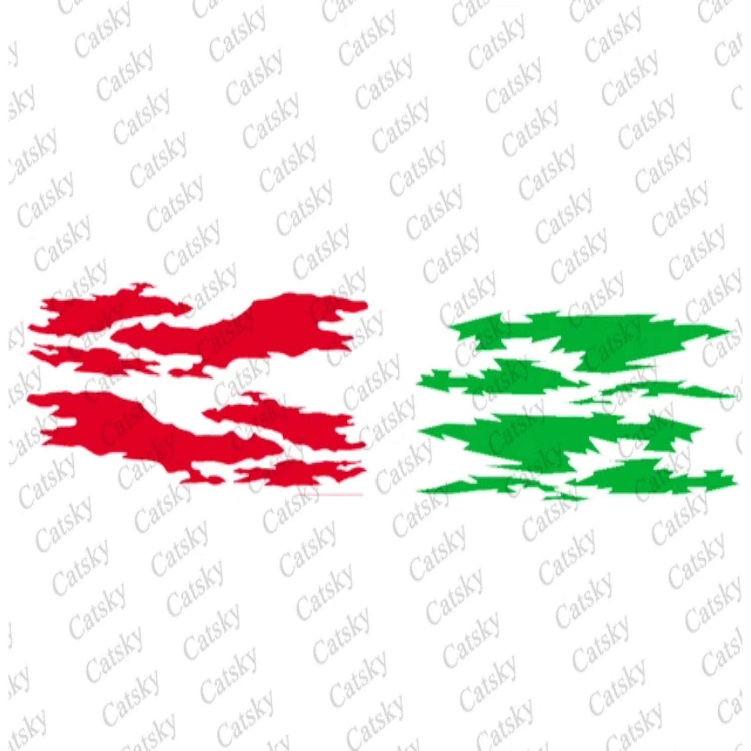 LOPNGLG Color vector image of camouflage stripes Car Decal Graphics ...