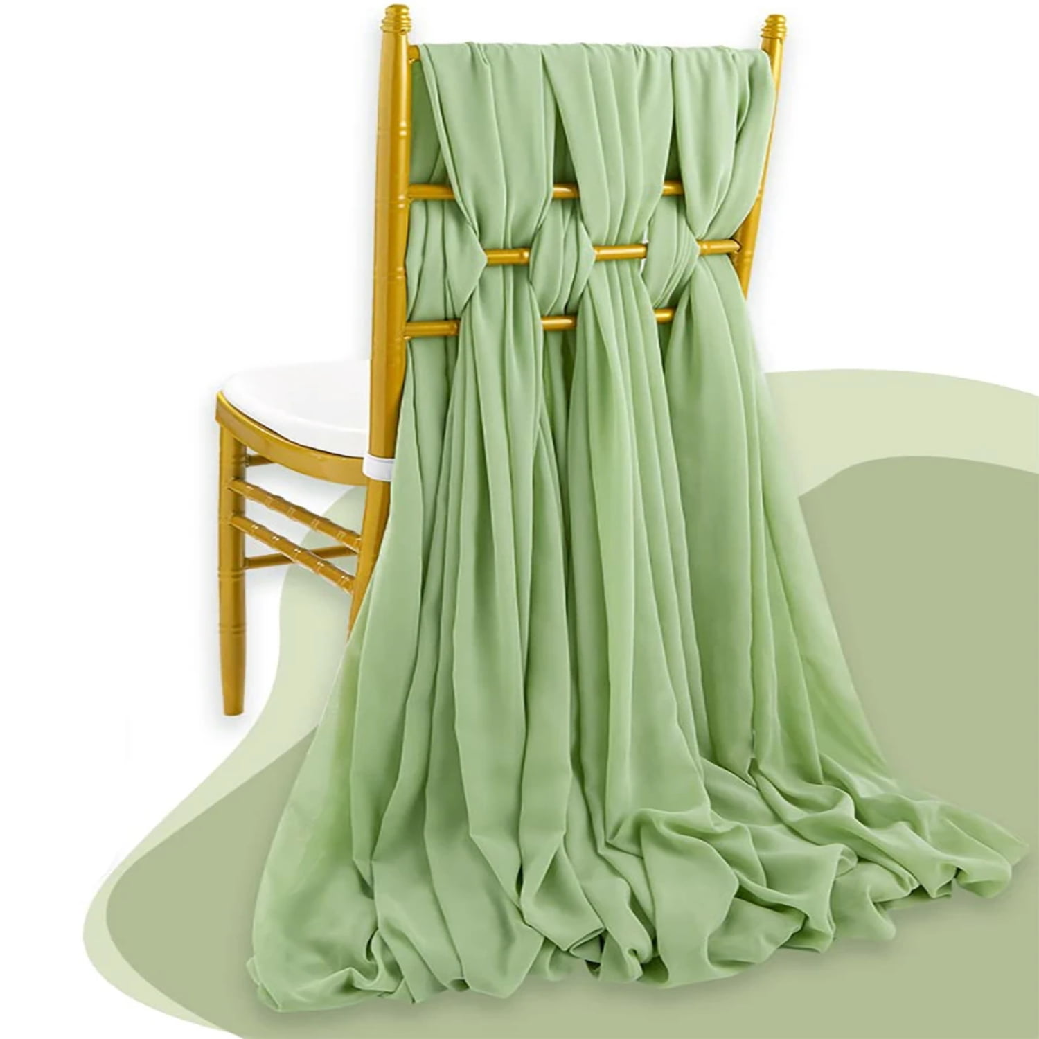 LOPNGLG Decorate your wedding chairs with these elegant Chiffon Chair ...