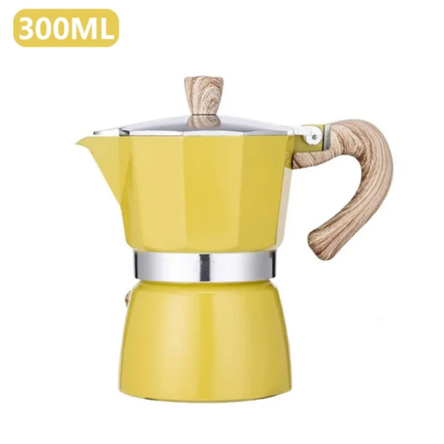 LOPNGLG European Style Aluminum 150/300ML Moka Coffee Maker Pot for ...