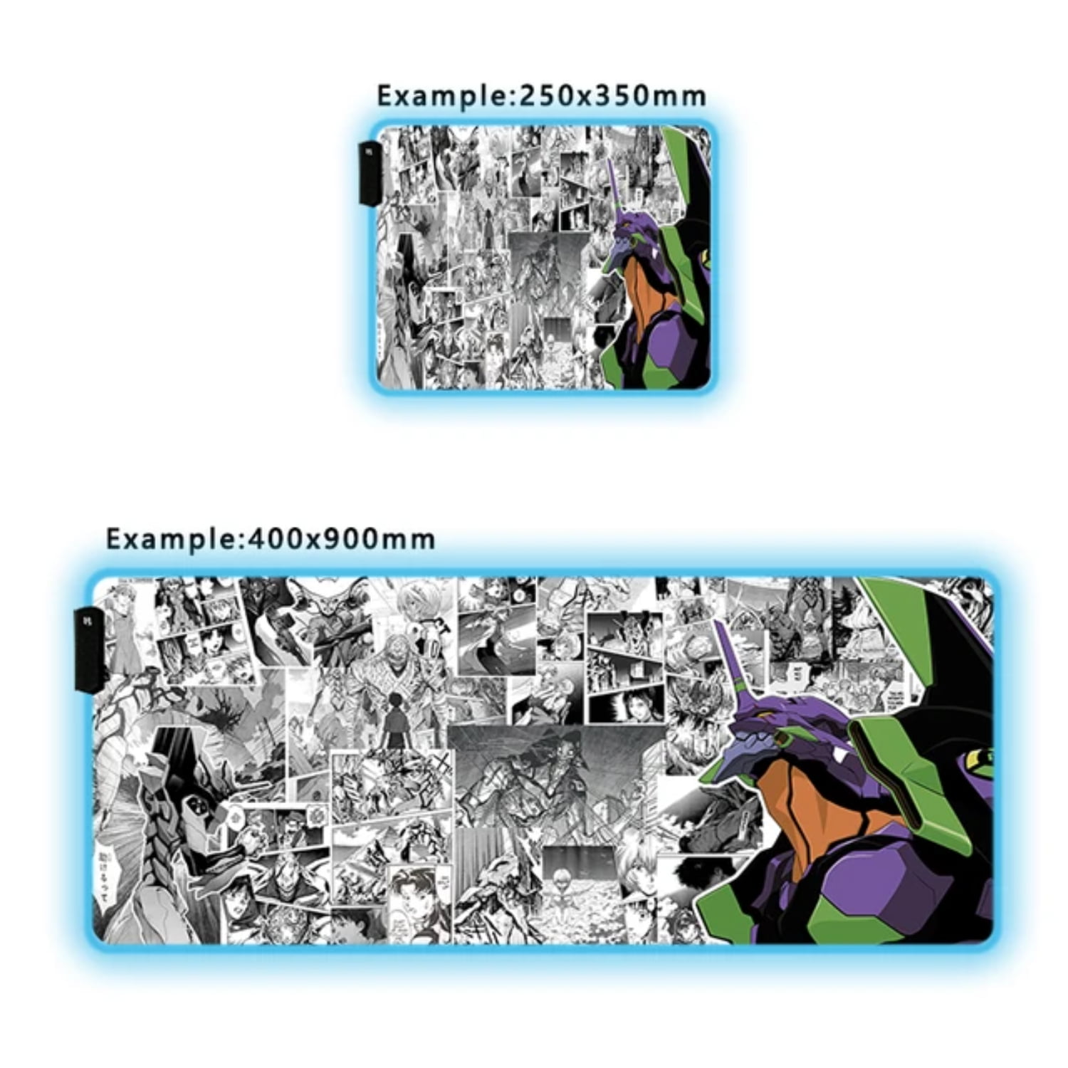 LOPNGLG RGB Mouse Pad E- Gameing Mousepad Luminous Backlight Pc LED ...