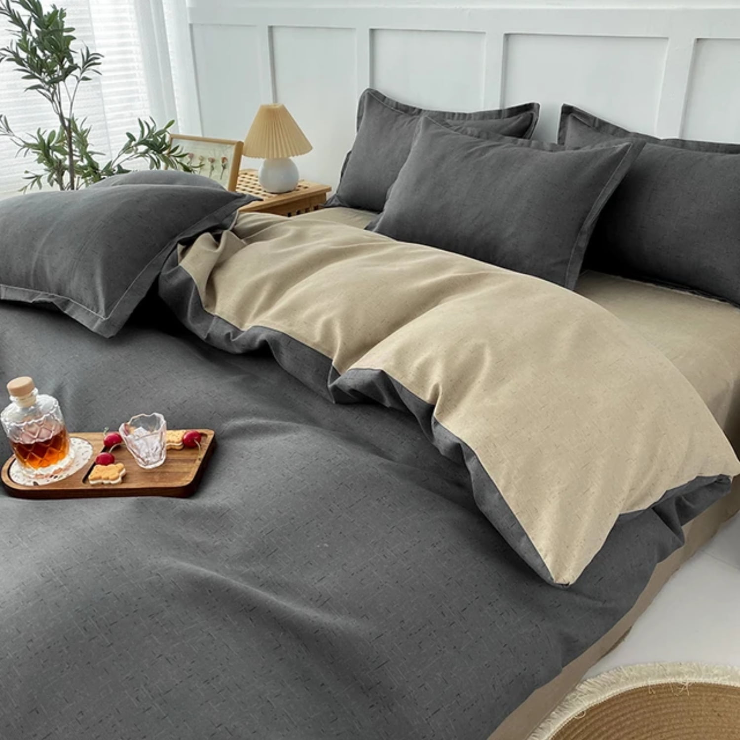 LOPNGLG Soft and comfortable 4-piece bedding set perfect for all four ...