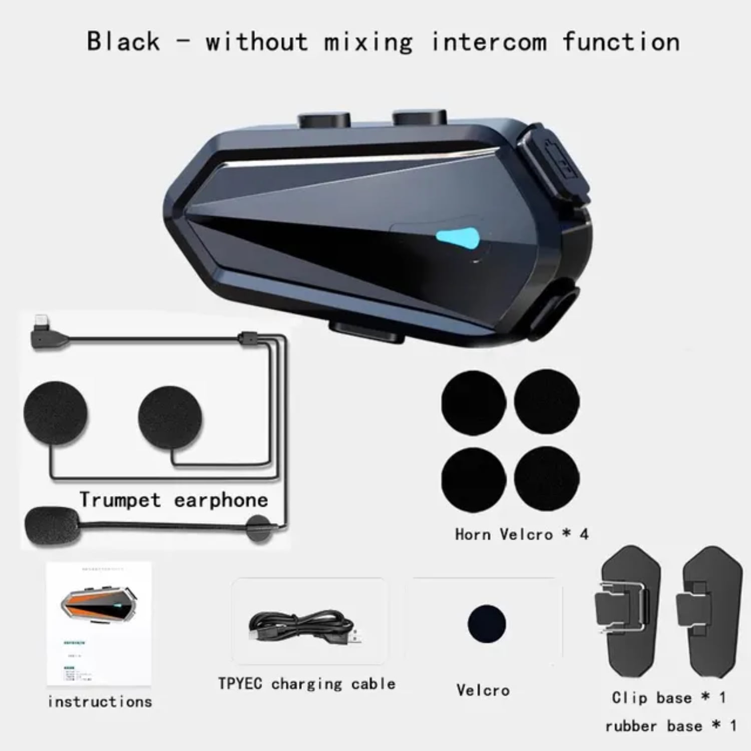 LOPNGLNG Heng Jiang B40 Motorcycle Helmet Bluetooth Headset Stereo ...