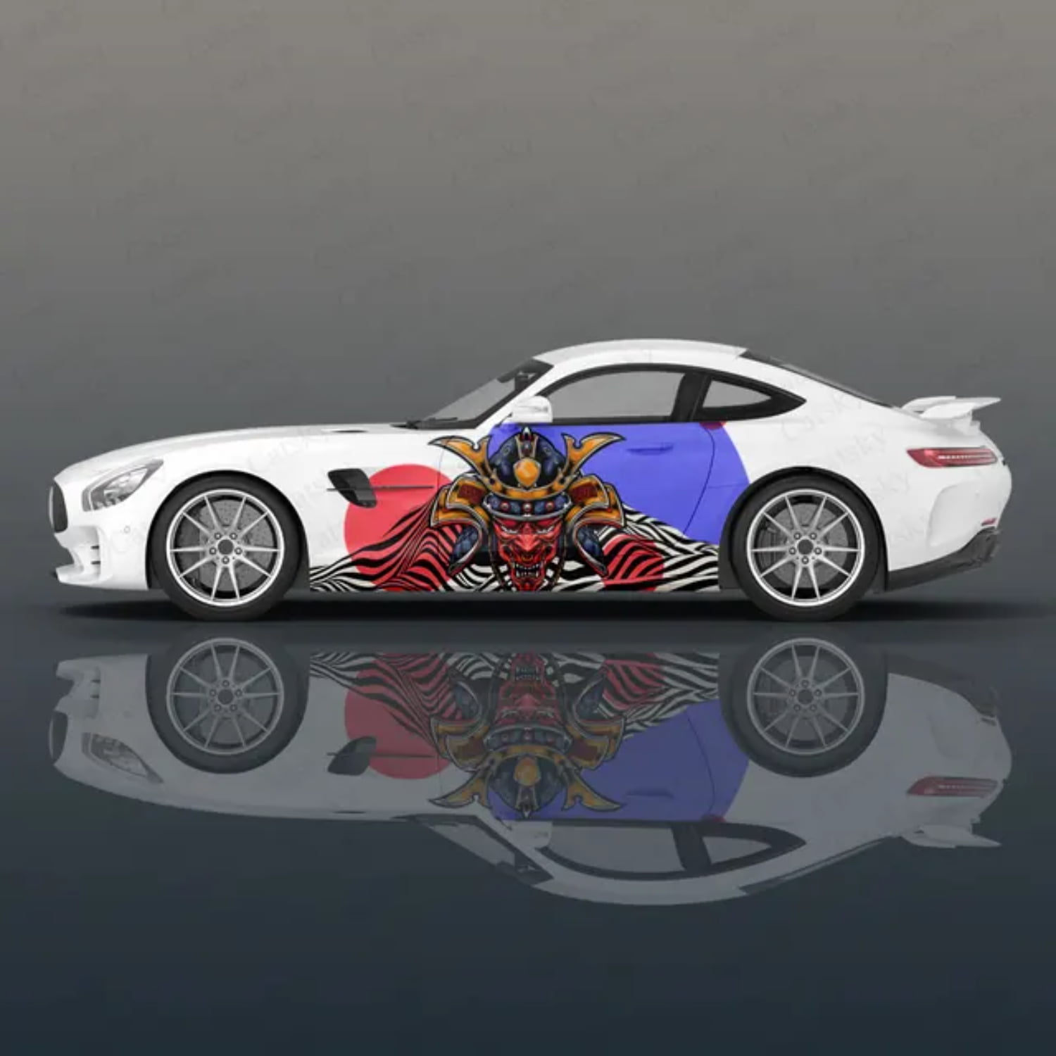 LOPNGLNG Samurai Racing Car Graphic Decal Full Body Vinyl Wrap Modern ...