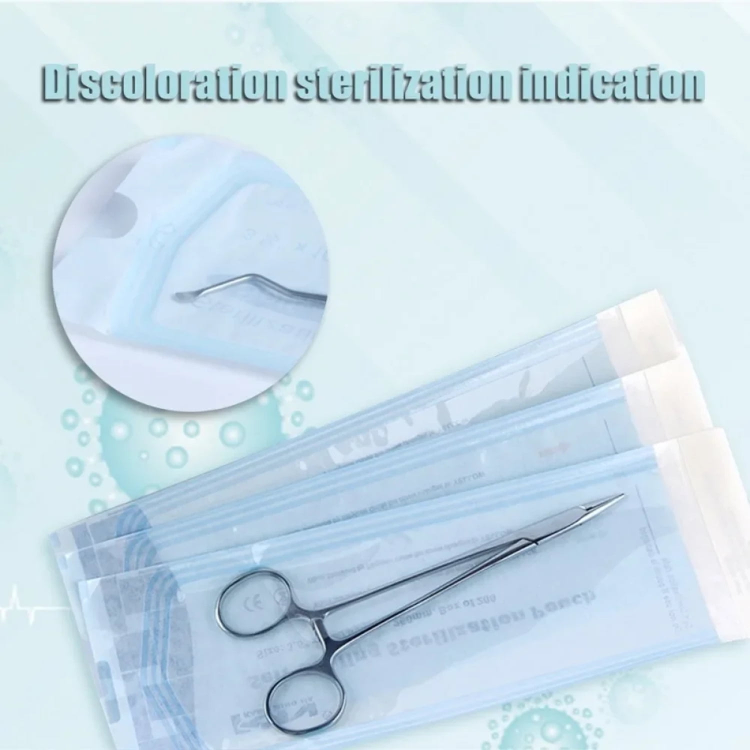 LOPNGLS 200pcs Self Sealing Sterilization Pouch Nail Spa Salon Tools ...