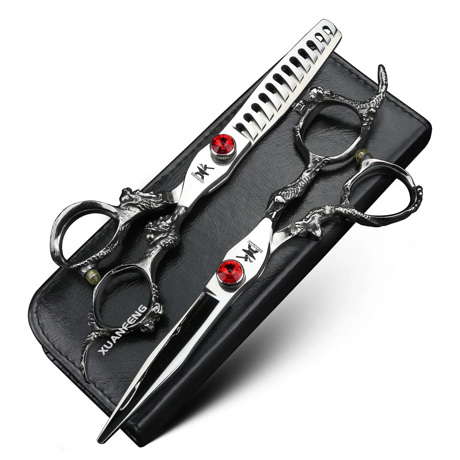 LOPNGLS 6 inch dragon handle hair scissors hairdresser styling tools ...