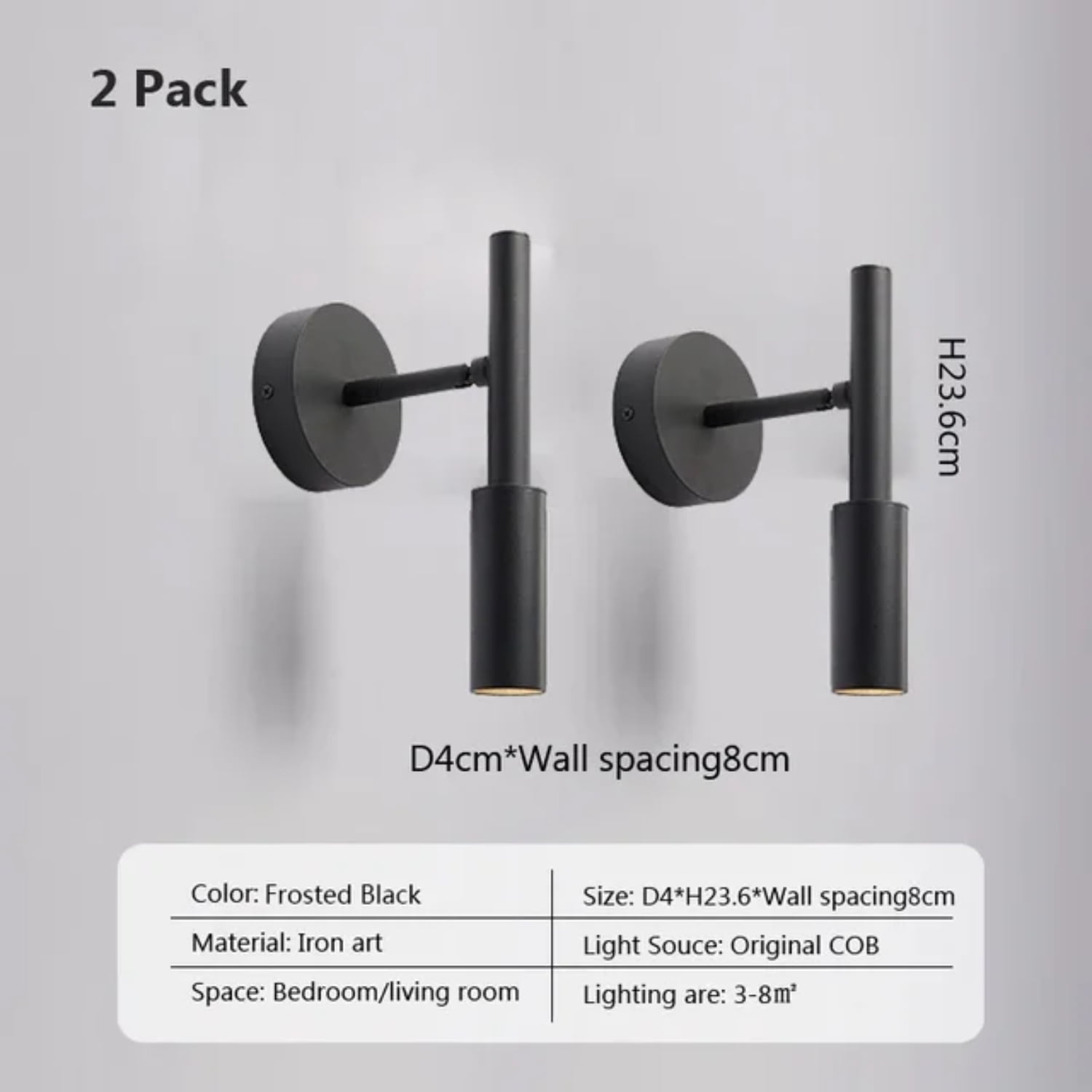 LOPNGLS Adjustable Rotatable Folding Modern Nordic LED Spotlight Wall ...