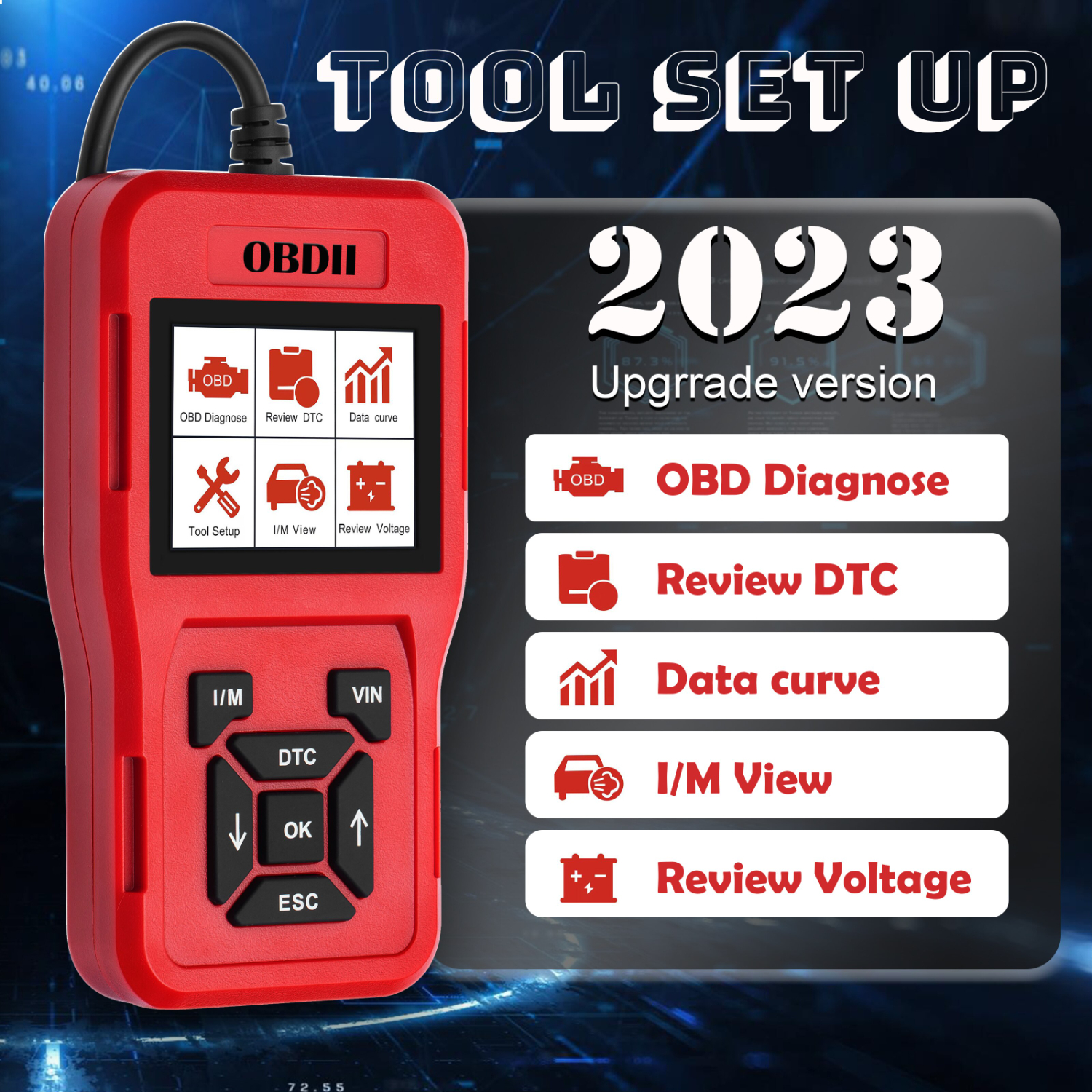 LOPNGLS Advanced Powerful Automotive Diagnostic Tool - OBD Code Reading ...