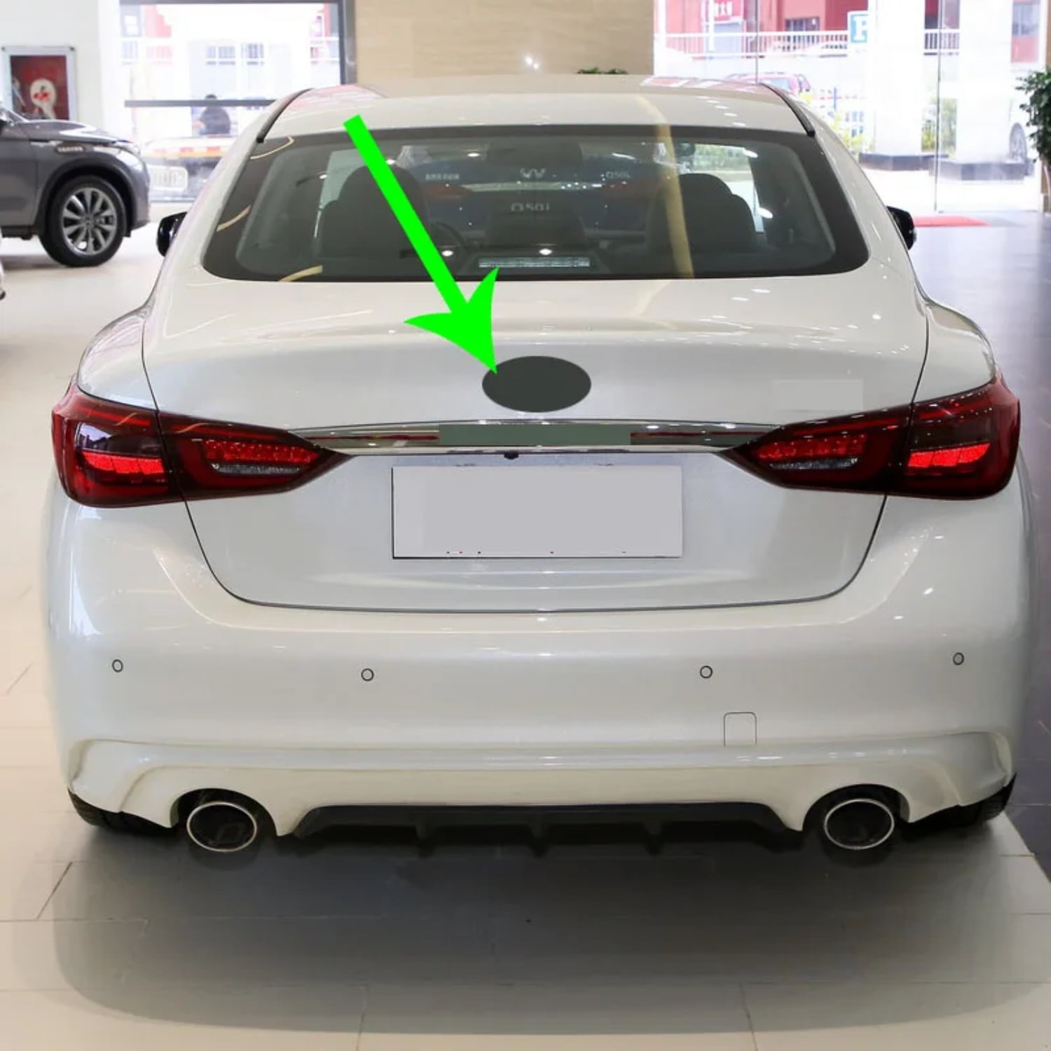 LOPNGLS Auto Badge Sticker for Infiniti Logo Q50 2013-2022 Logo Carbon ...