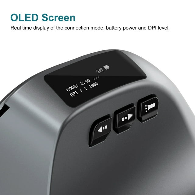 LOPNGLS Bluetooth Vertical Mouse Wireless Ergonomic Mice with OLED ...