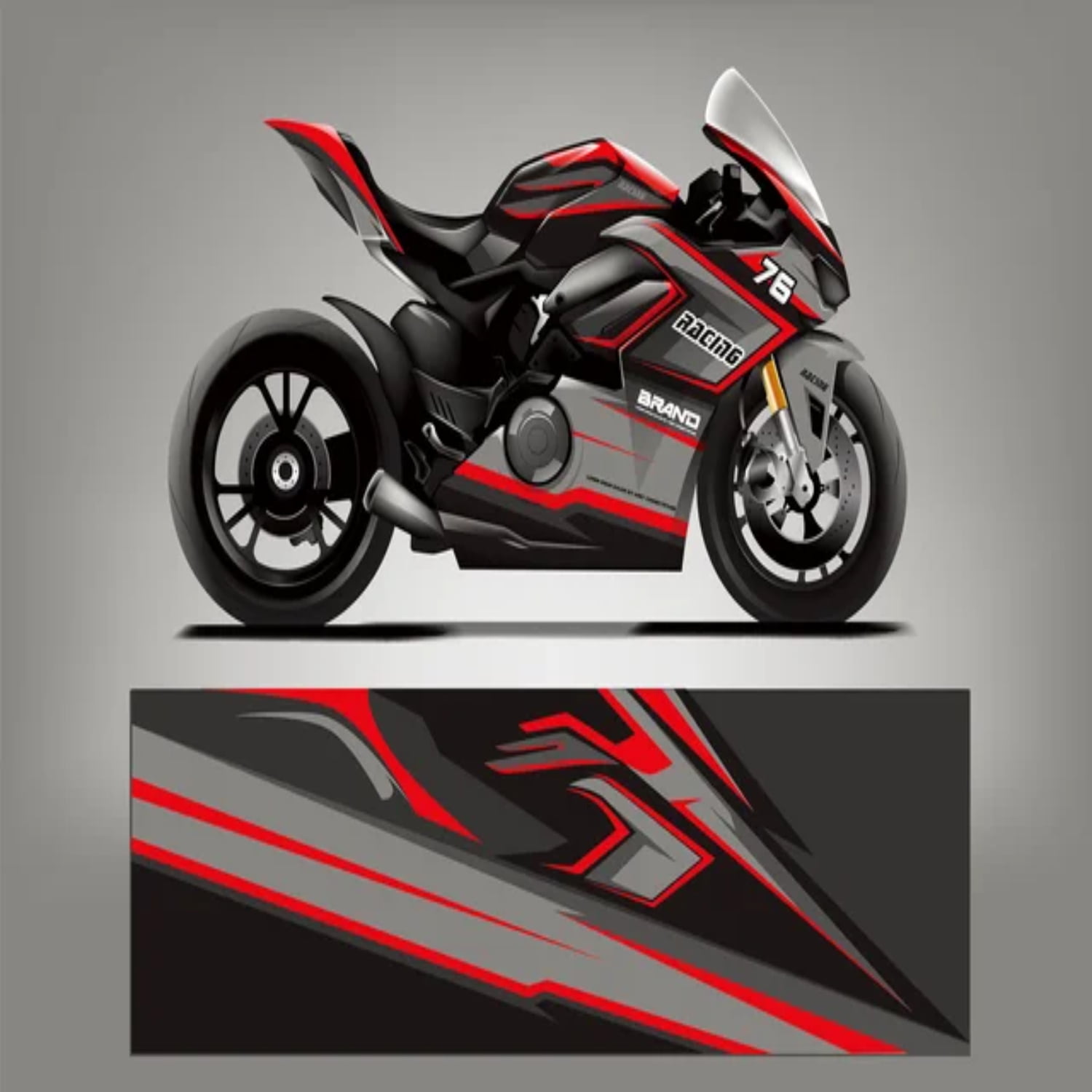 LOPNGLS Camo Stitching Full Body Racing Graphics Decal Vinyl Wrap ...